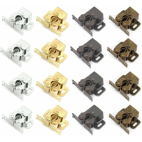 Door Closers 16 Pieces Cabinet Door Latch Catches Latches Cabinet Catch ...