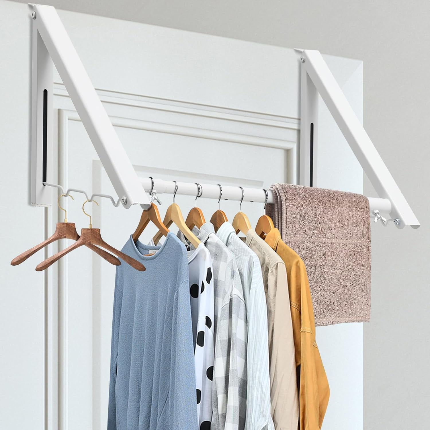 Over The Door Clothes Hanger,1.69 Inch Door Hook for Over The Door ...