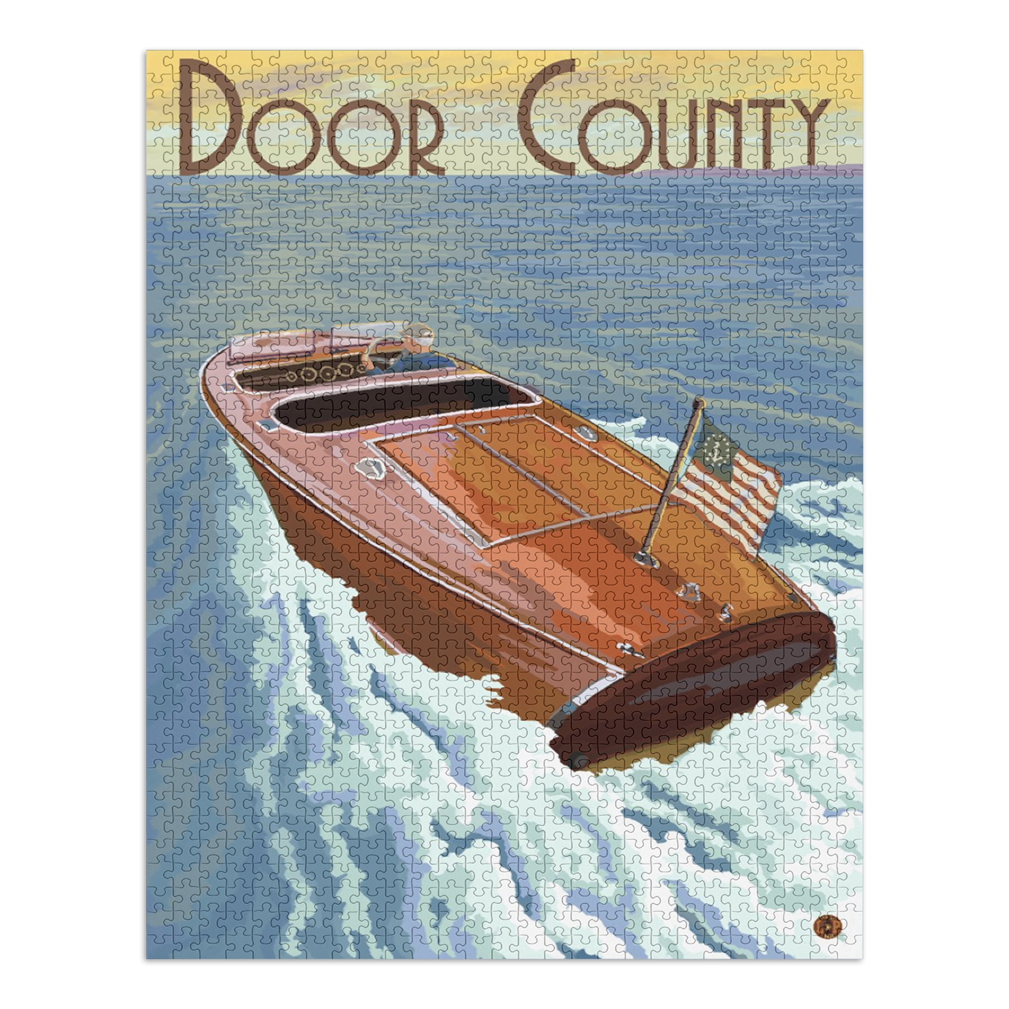 Door County, Wisconsin, Wooden Boat (1000 Piece Puzzle, Size 19x27 ...