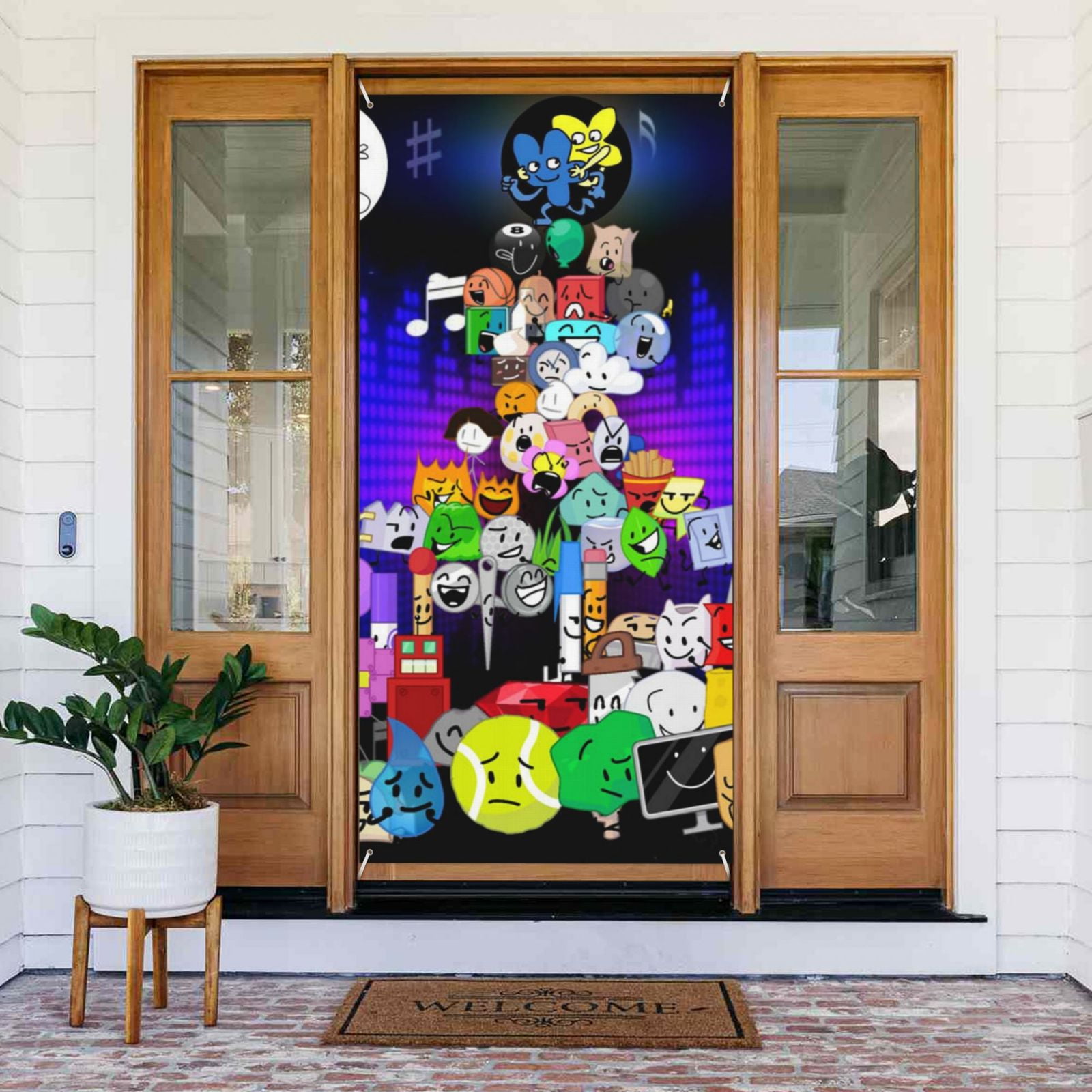 Door Cover Decorated Banner Battle For Bfdi Hanging Banner Backdrop ...