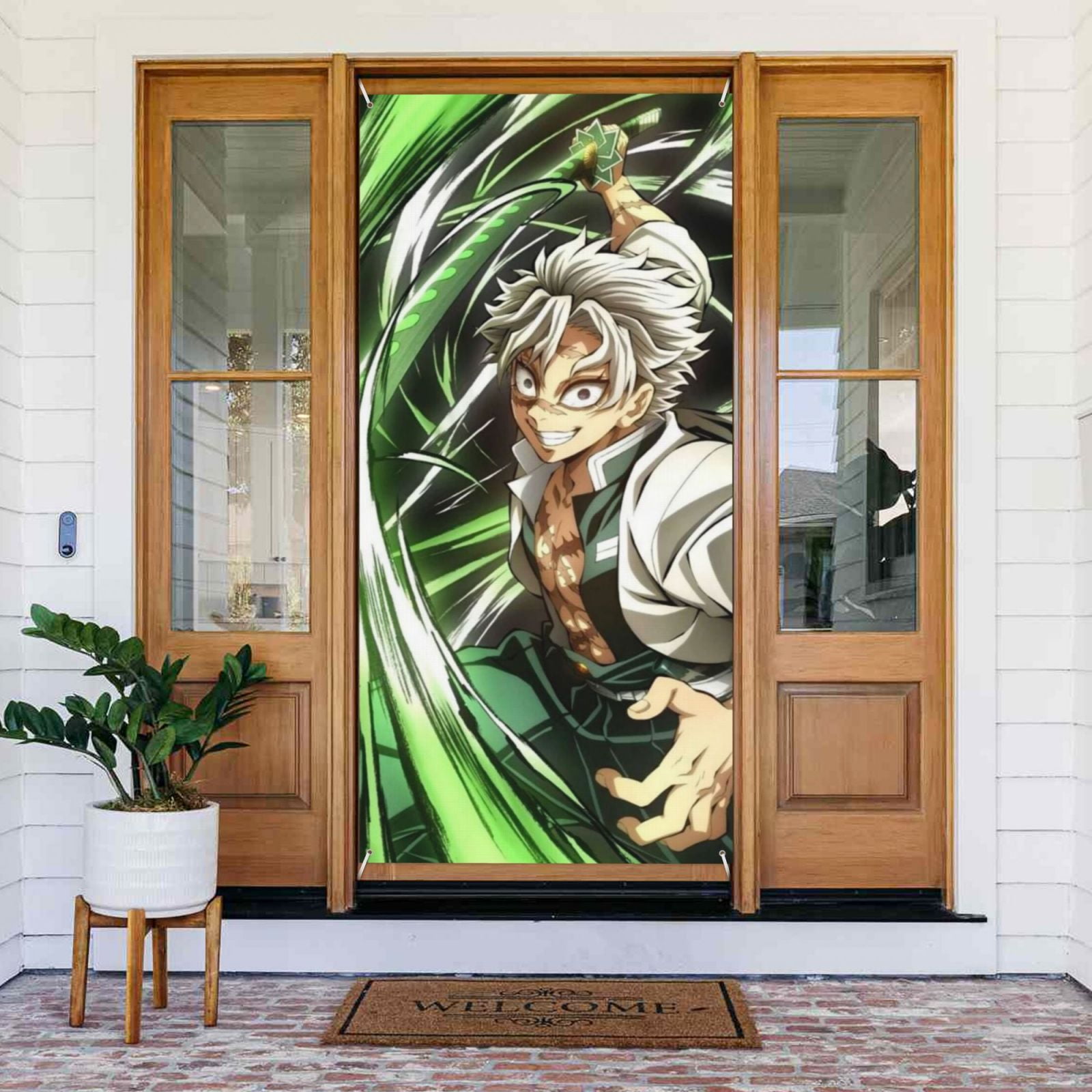Door Cover Decoration Demon Slayer Shinazugawa Sanemi Hanging Banner ...