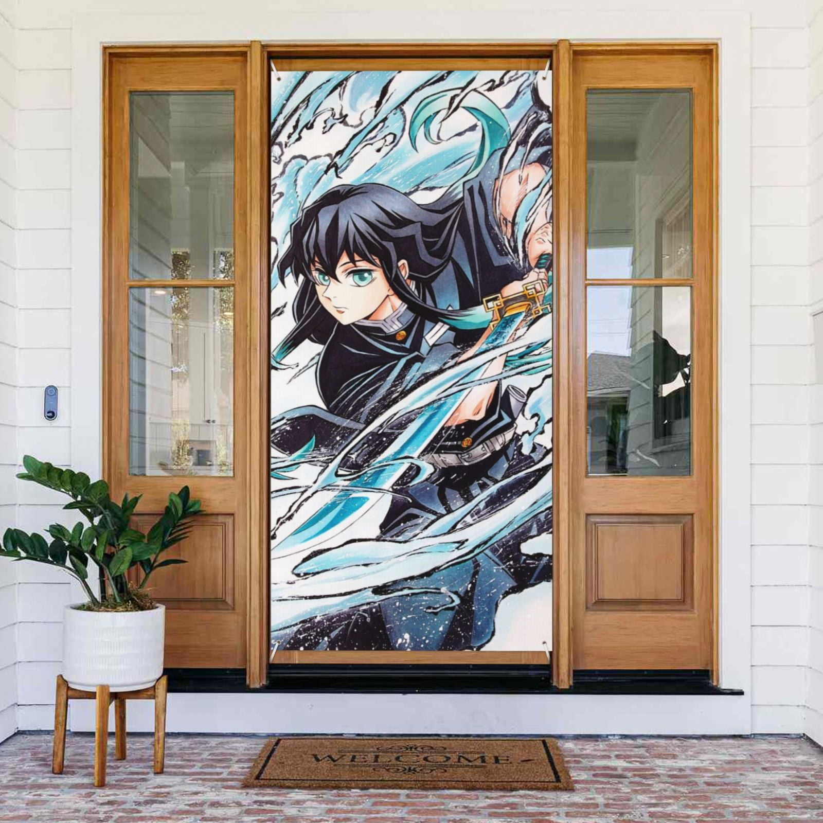 Door Cover Decoration Demon Slayer Tokitou Muichirou Hanging Banner ...