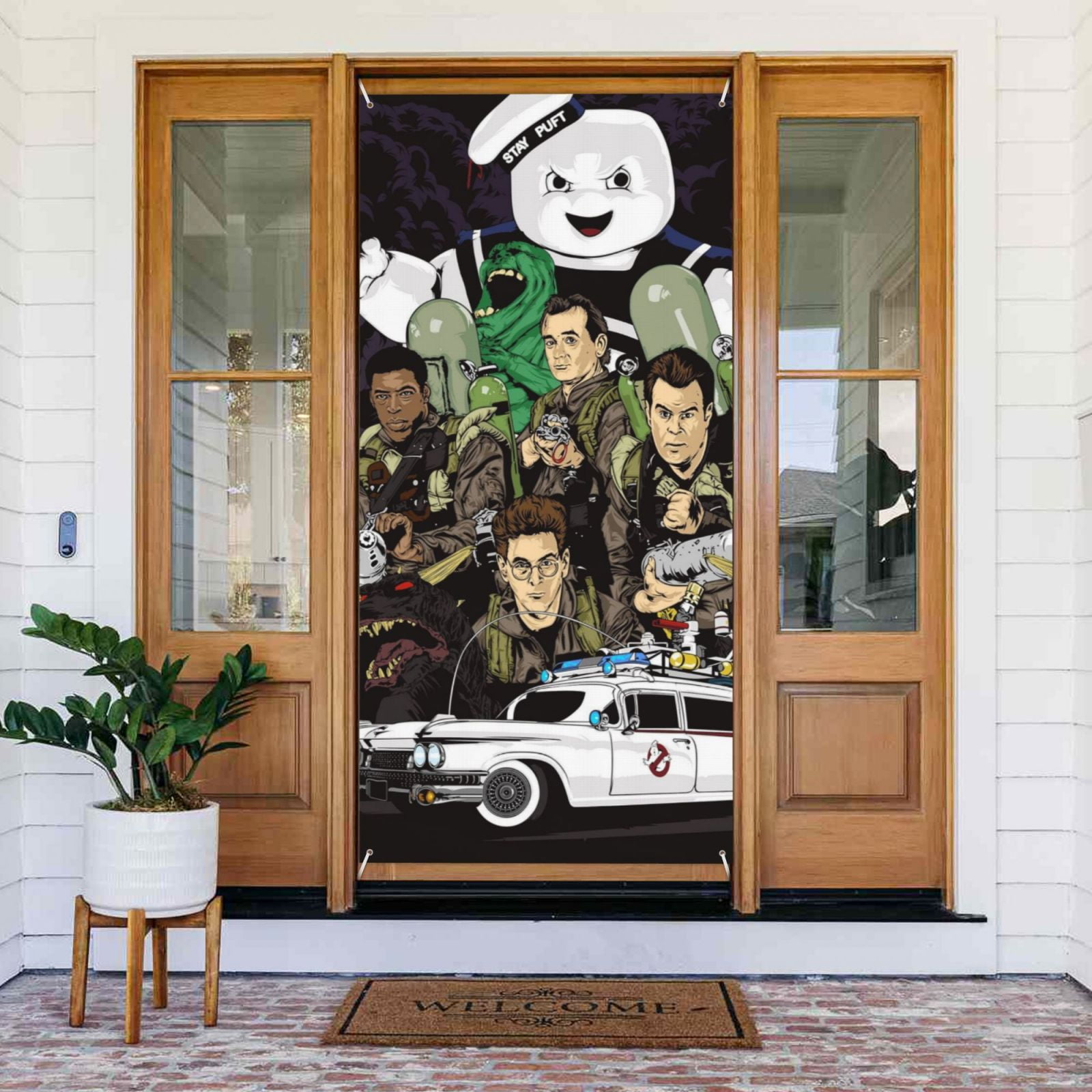 Door Cover Decoration Ghostbusters Hanging Banner Backdrop Tapestry ...