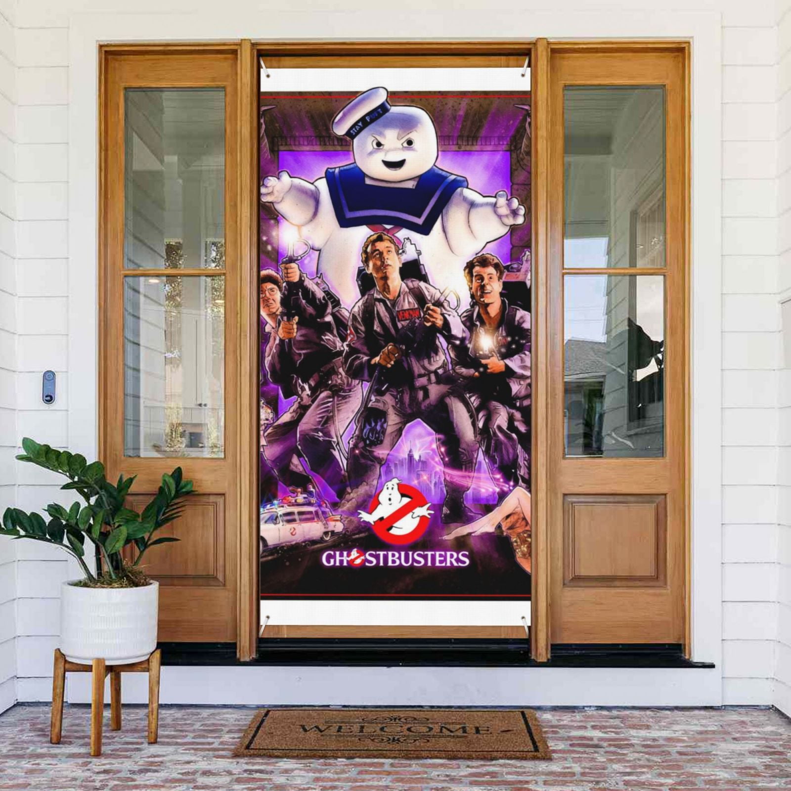 Door Cover Decoration Ghostbusters Hanging Banner Backdrop Tapestry ...