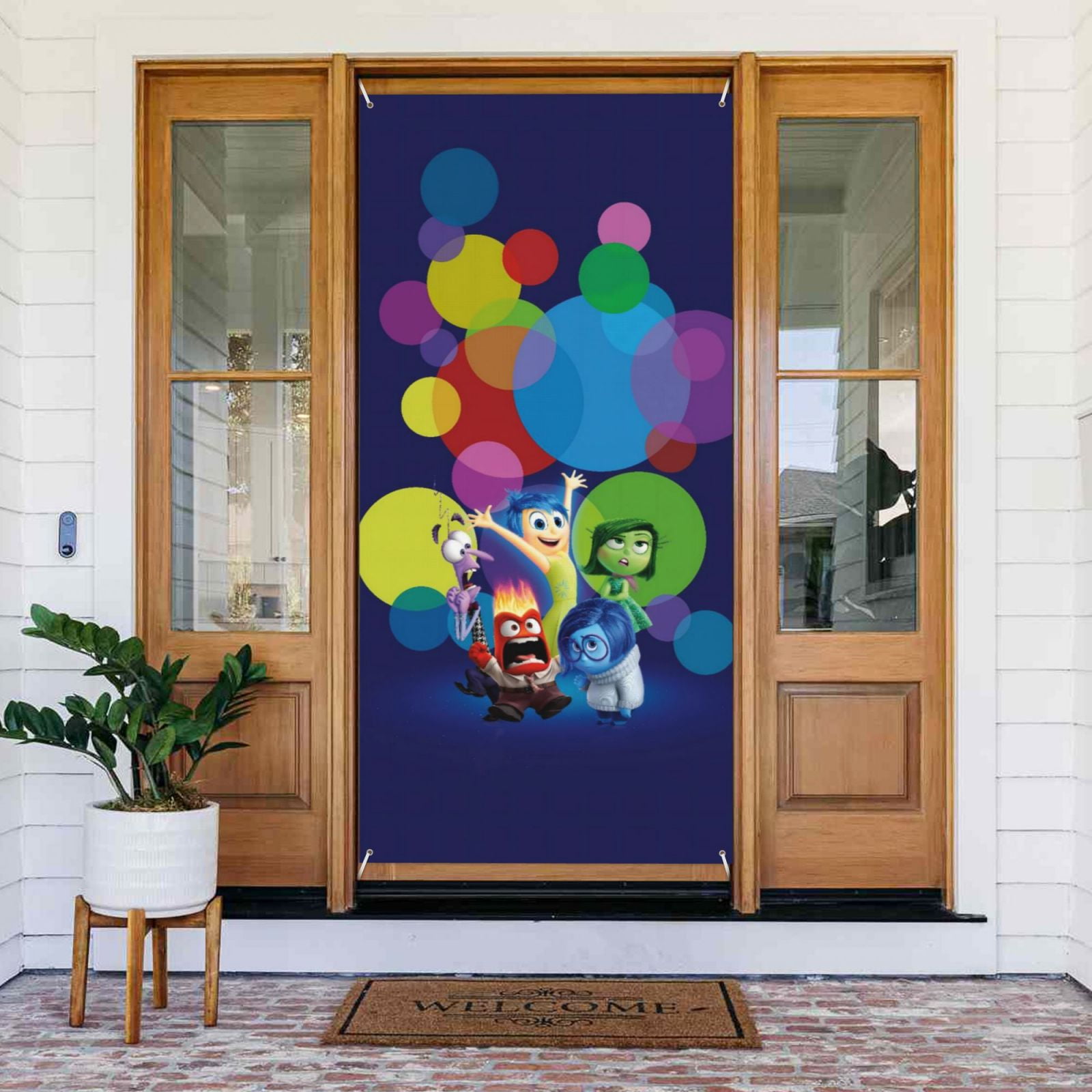 Door Cover Decoration Inside Out Hanging Banner Backdrop Tapestry ...