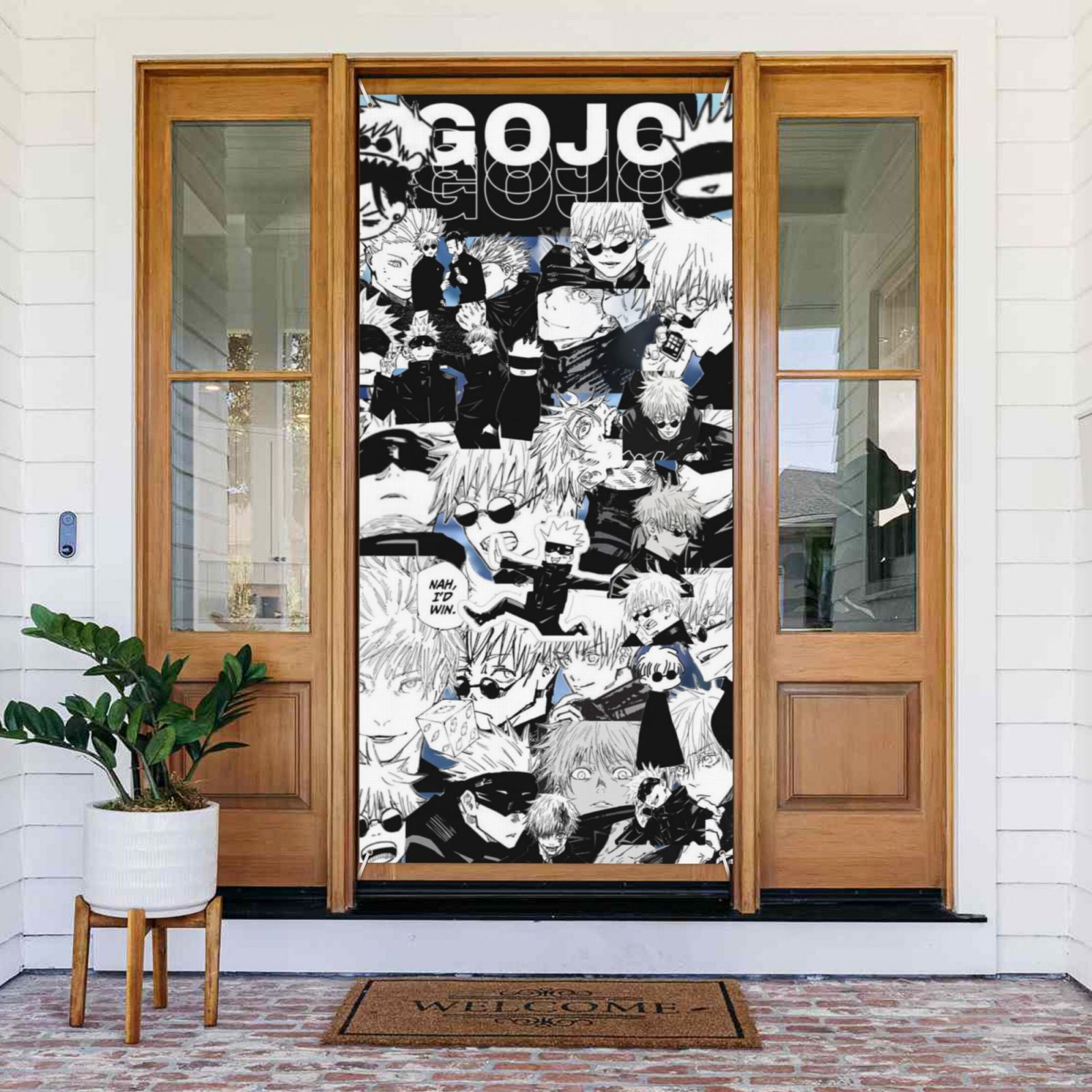 Door Cover Decoration Jujutsu Kaisen Gojo Satoru Hanging Banner ...