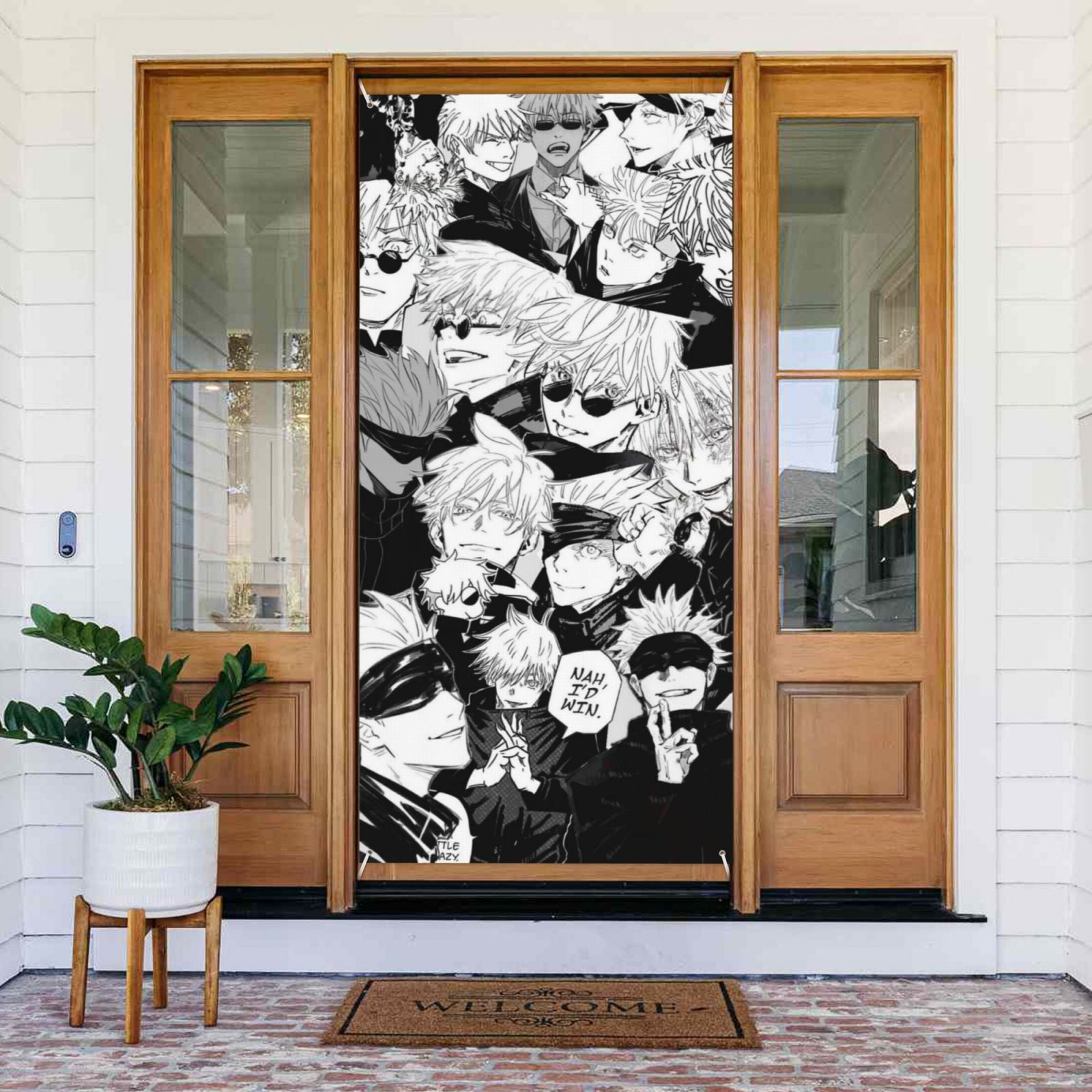 Door Cover Decoration Jujutsu Kaisen Gojo Satoru Hanging Banner ...