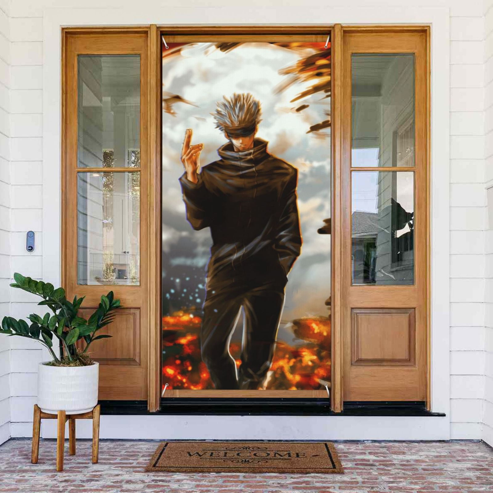 Door Cover Decoration Jujutsu Kaisen Gojo Satoru Hanging Banner ...