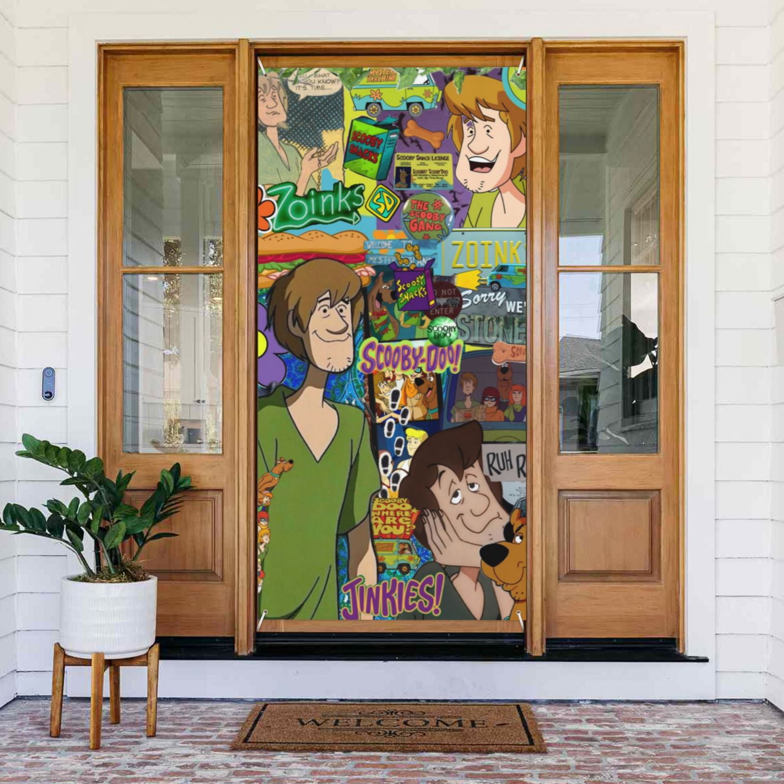 Door Cover Decoration Scooby-Doo Hanging Banner Backdrop Tapestry ...