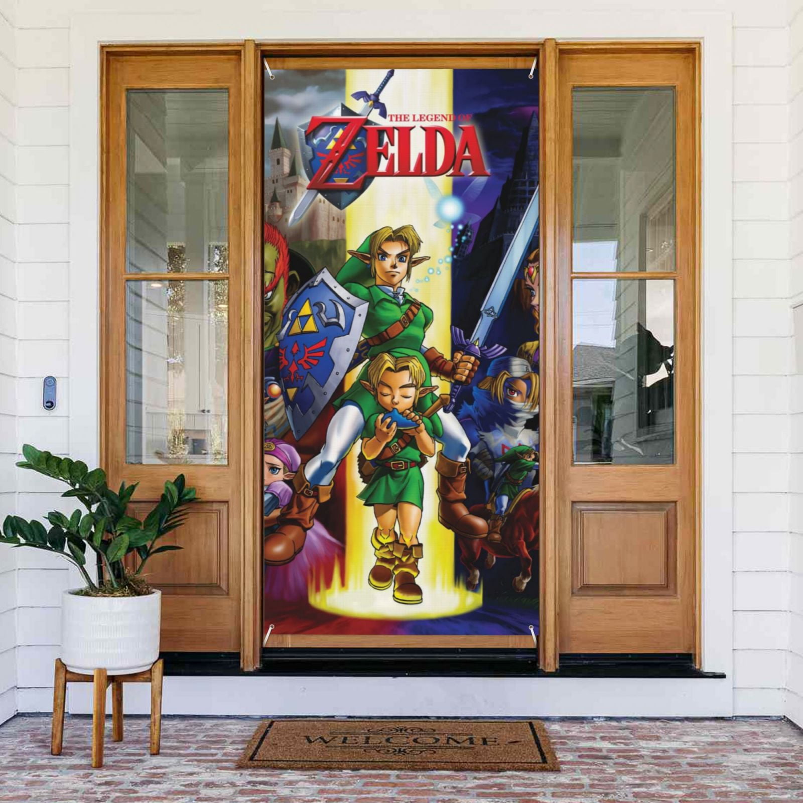 Door Cover Decoration The Legend of Zelda Hanging Banner Backdrop ...