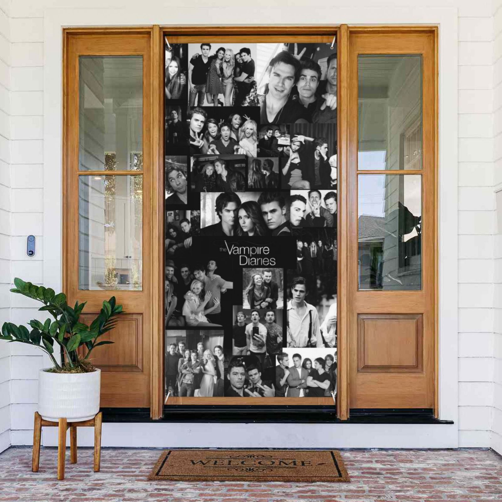 Door Cover Decoration The Vampire Diaries Hanging Banner Backdrop ...