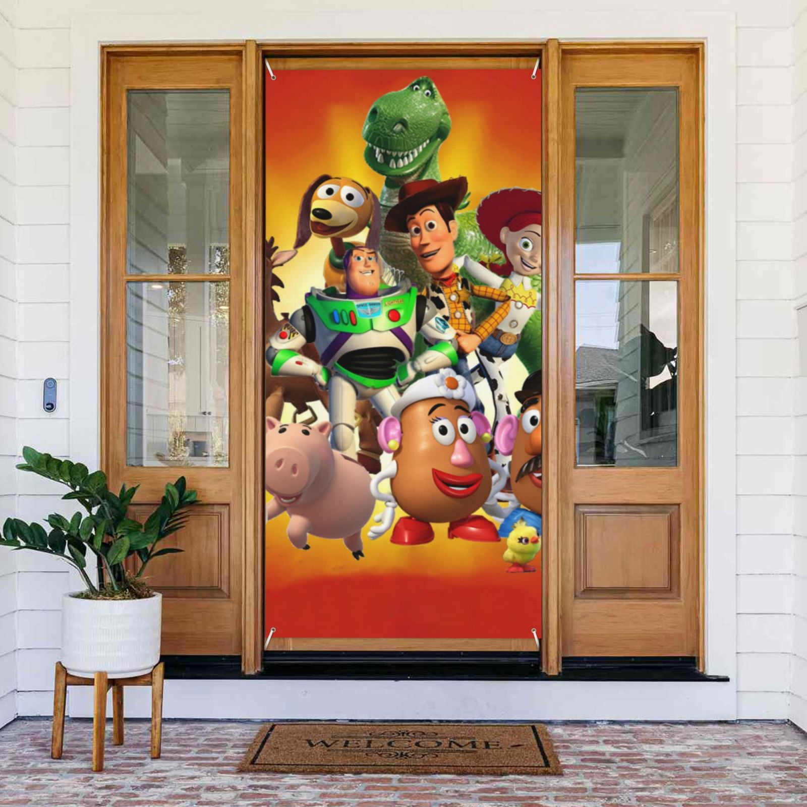 Door Cover Decoration Toy Story Hanging Banner Backdrop Tapestry ...