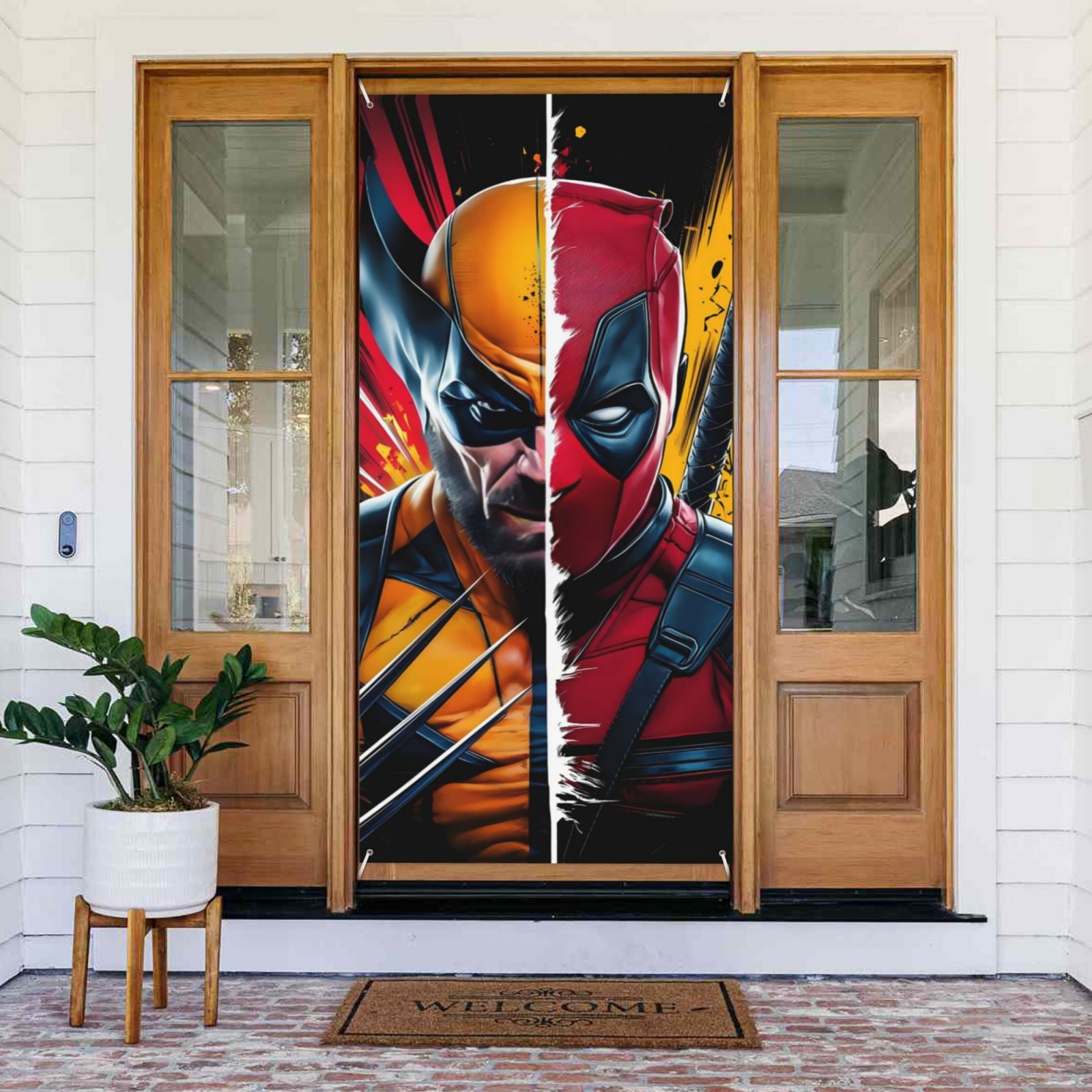 Door Cover Decoration deadpool_Movie Characters_wolverine Hanging ...