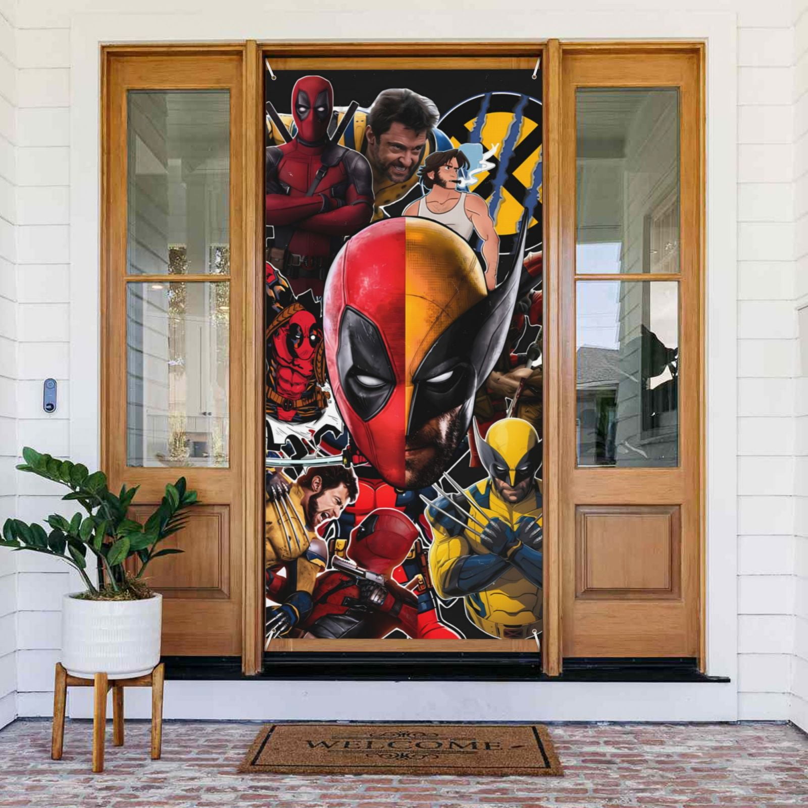 Door Cover Decoration deadpool_Movie Characters_wolverine Hanging ...