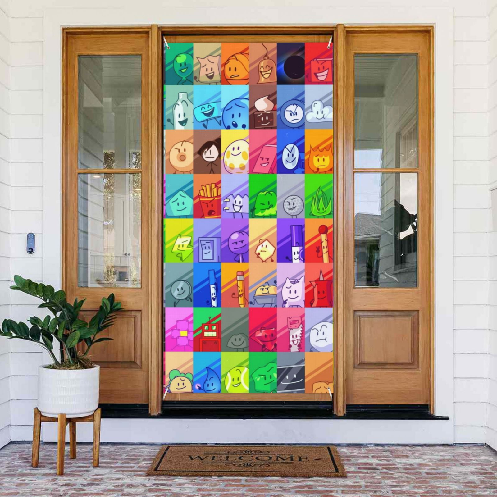 Door Cover Decorations Battle For Dream Island Bfdi Door Banner Porch ...