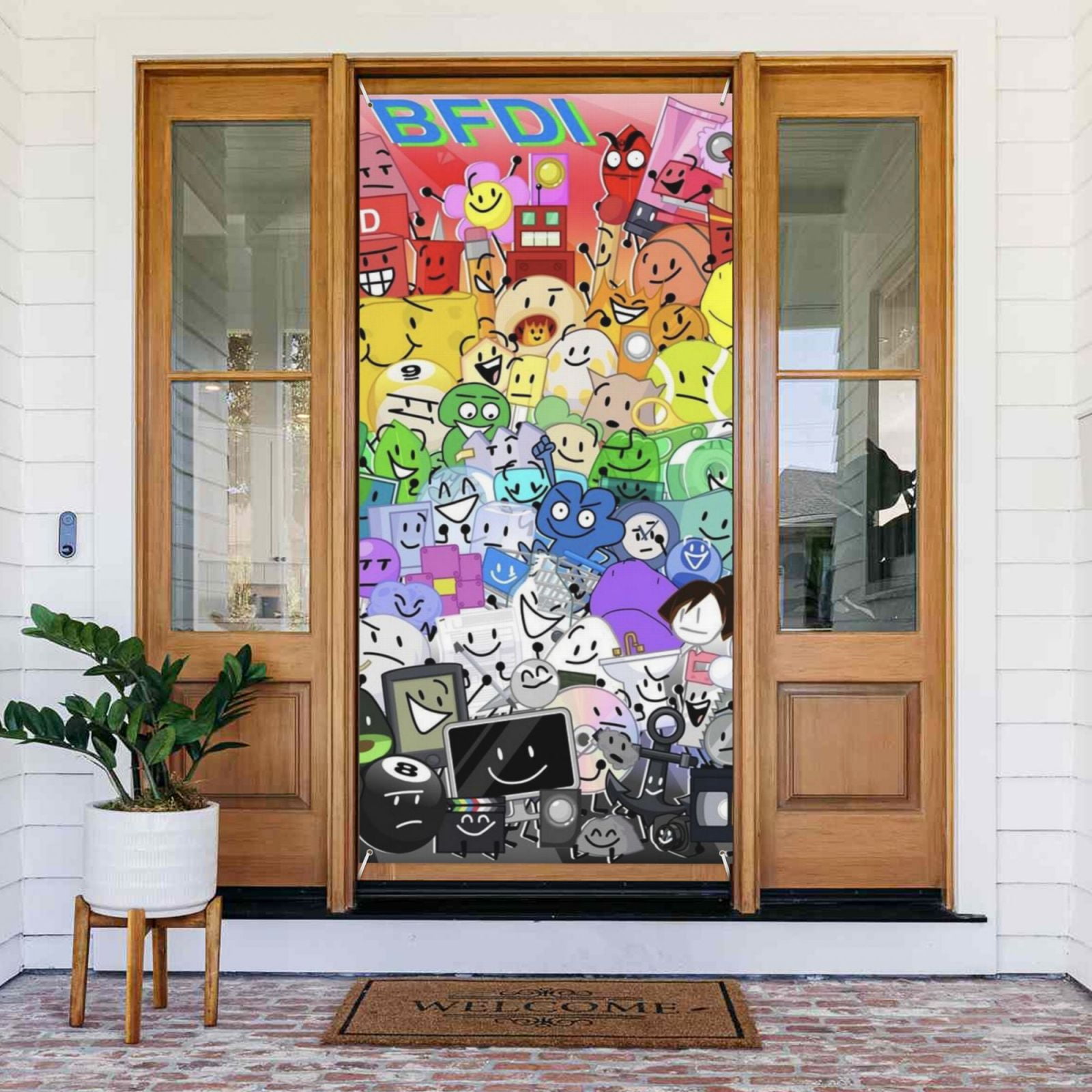 Door Cover Decorations Battle For Dream Island Bfdi Door Banner Porch ...
