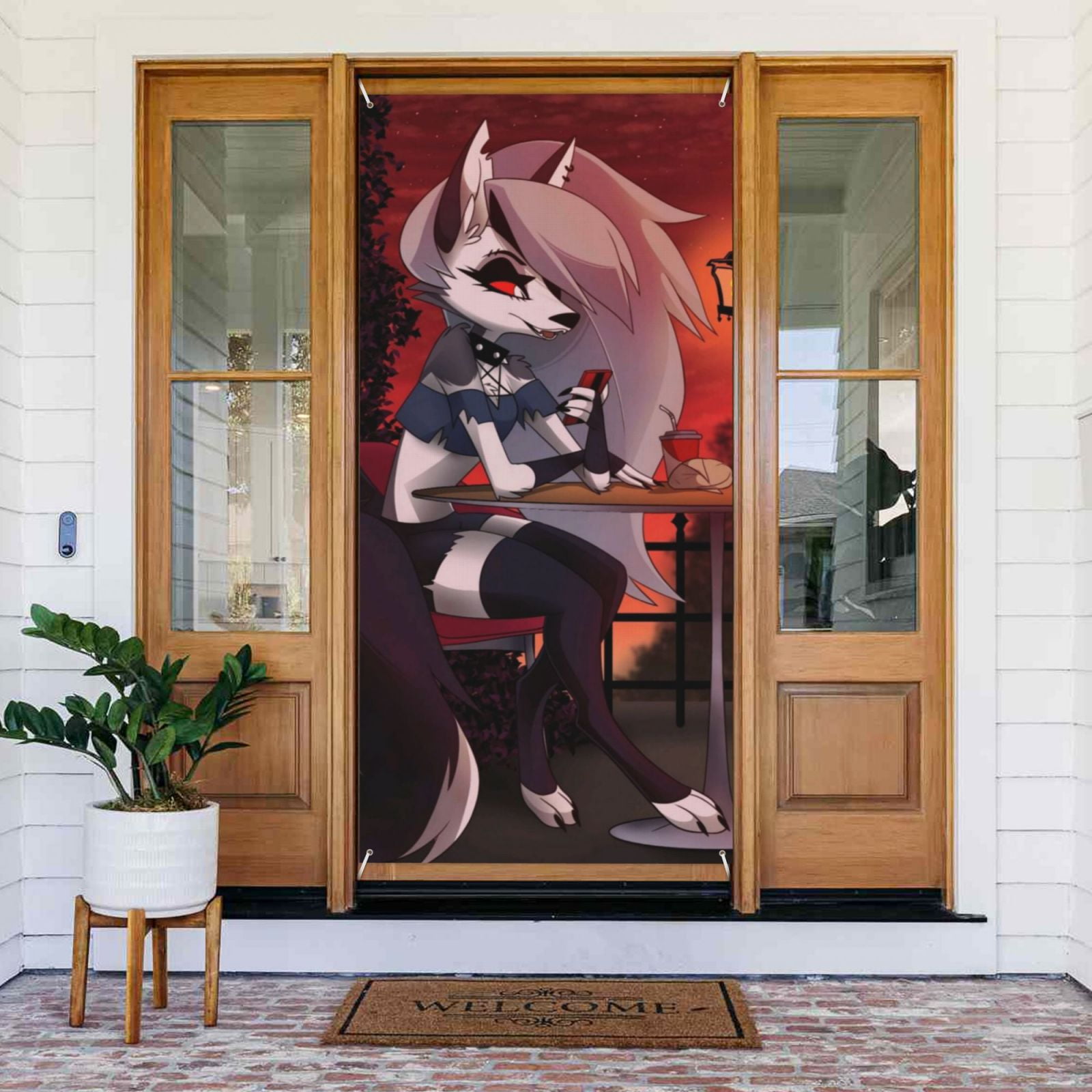 Door Cover Decorations Loona Helluva Boss Door Banner Porch Sign for ...