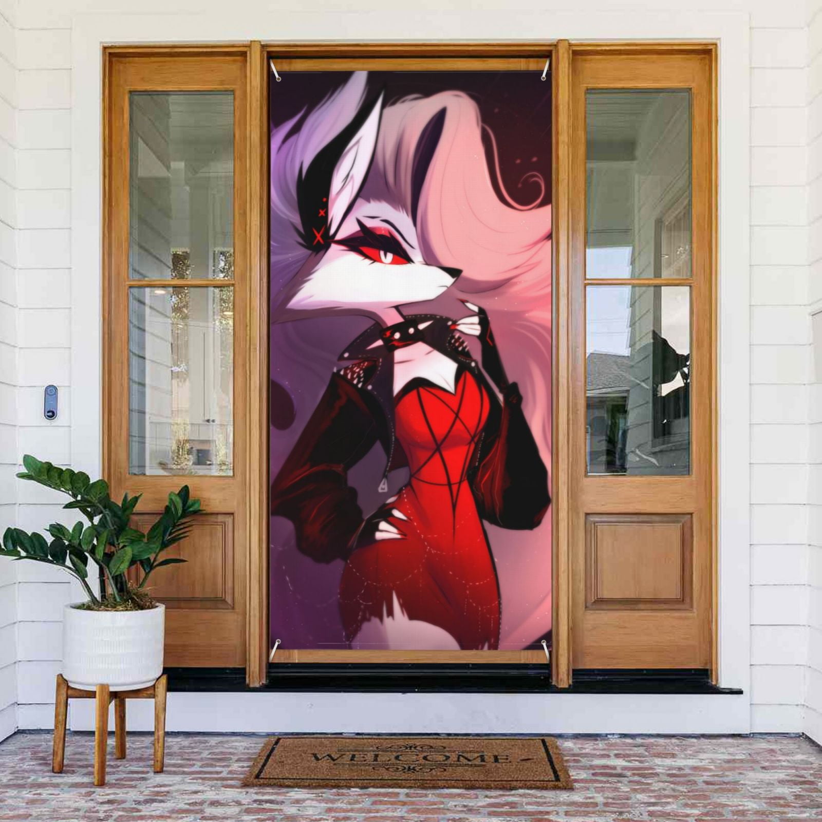 Door Cover Decorations Loona Helluva Boss Door Banner Porch Sign for ...