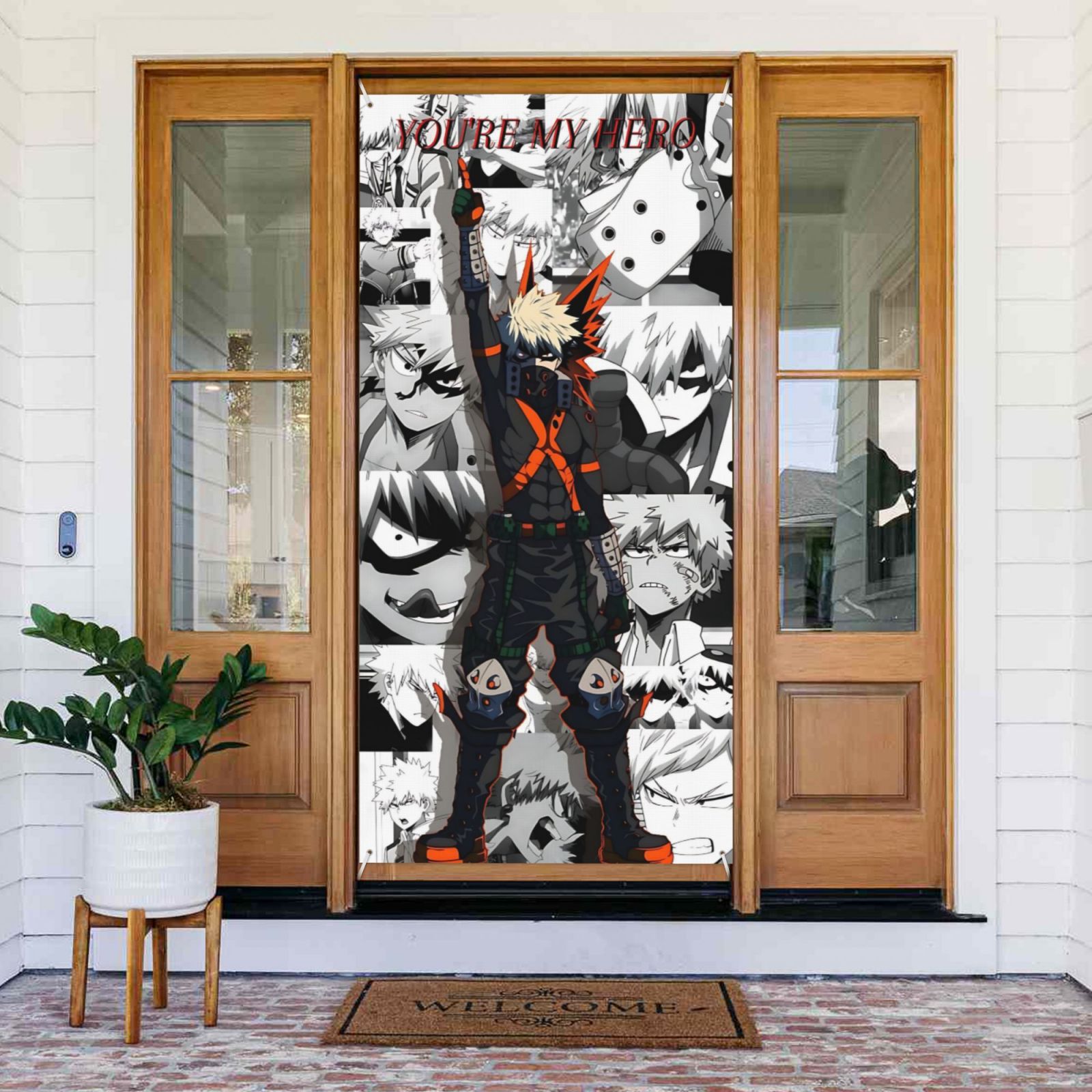 Door Cover Decorations My Hero Academia Door Banner Porch Sign Banner ...