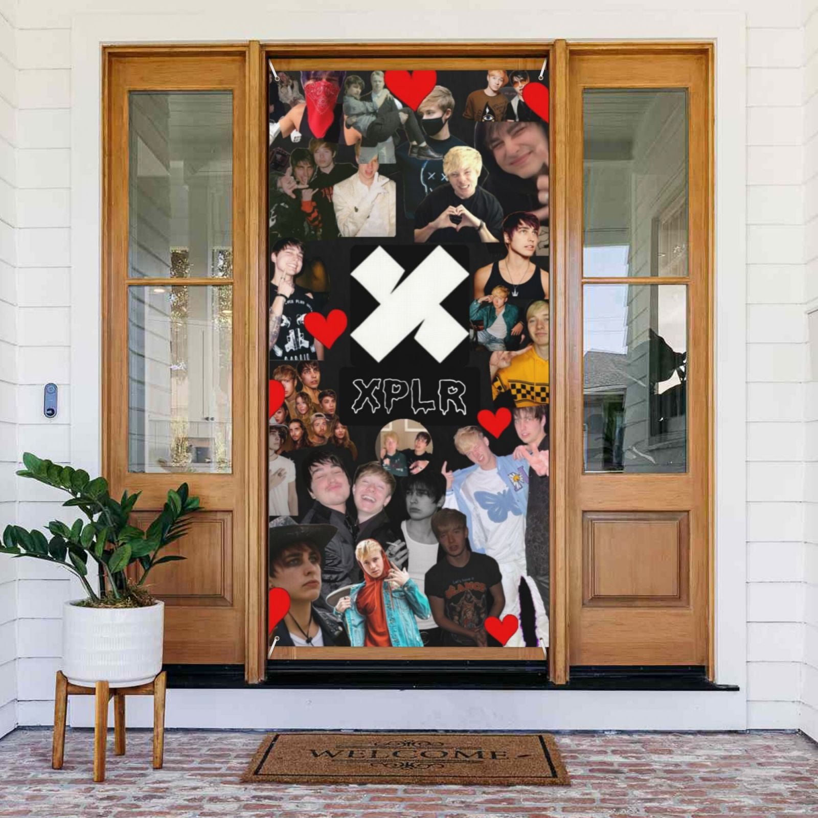 Door Cover Decorations Sam and Colby XPLR Door Banner Porch Sign for ...