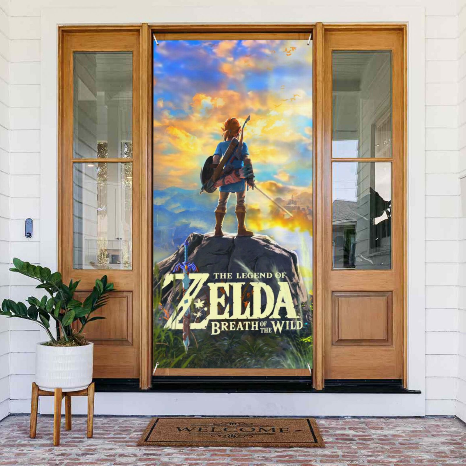 Door Cover Decorations The Legend of Zelda Door Banner Porch Sign ...