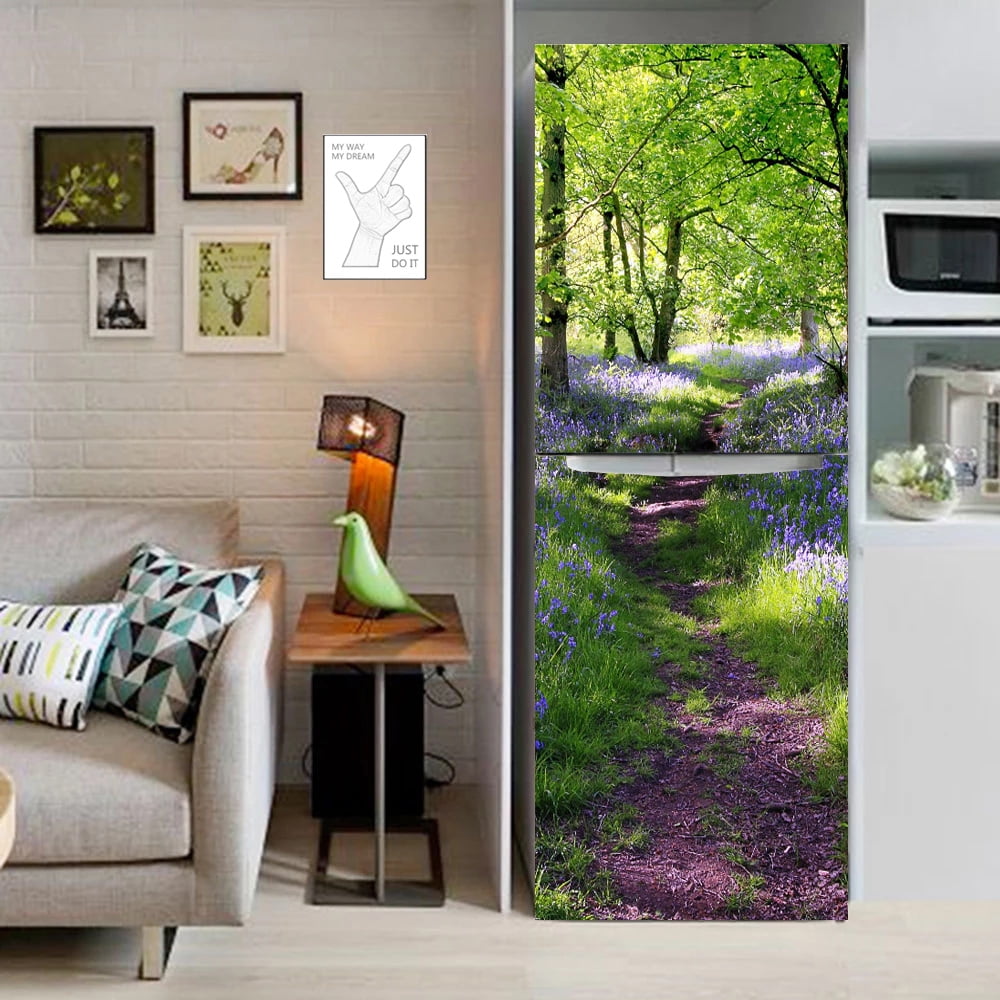 Door Covering of Fridge Sunflower Sea Refrigerator Wallpaper Full ...