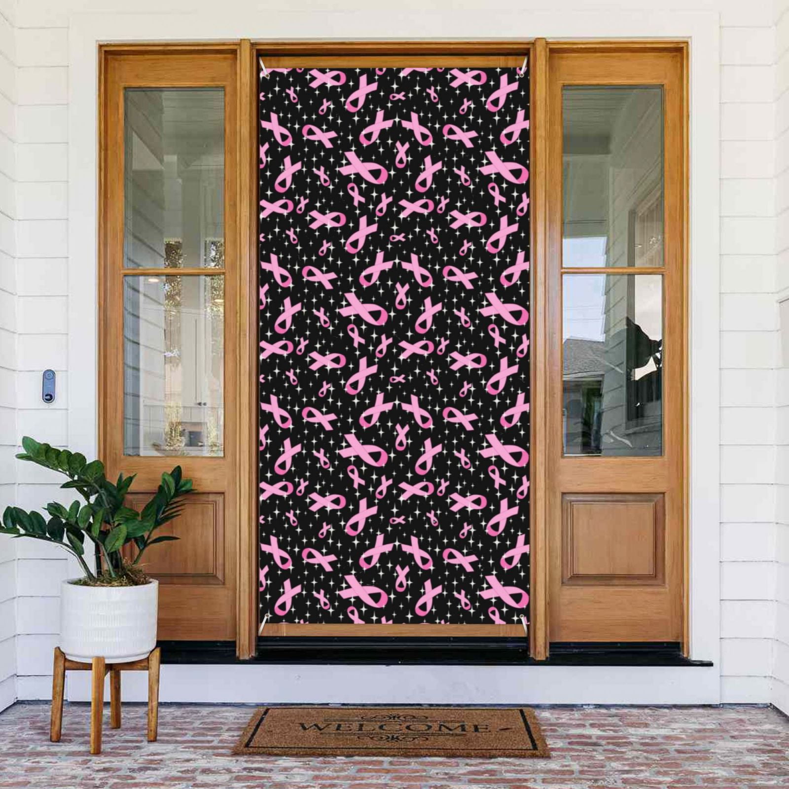 Door Covers Decorative - Breast Cancer Awareness-E Door Banner ...