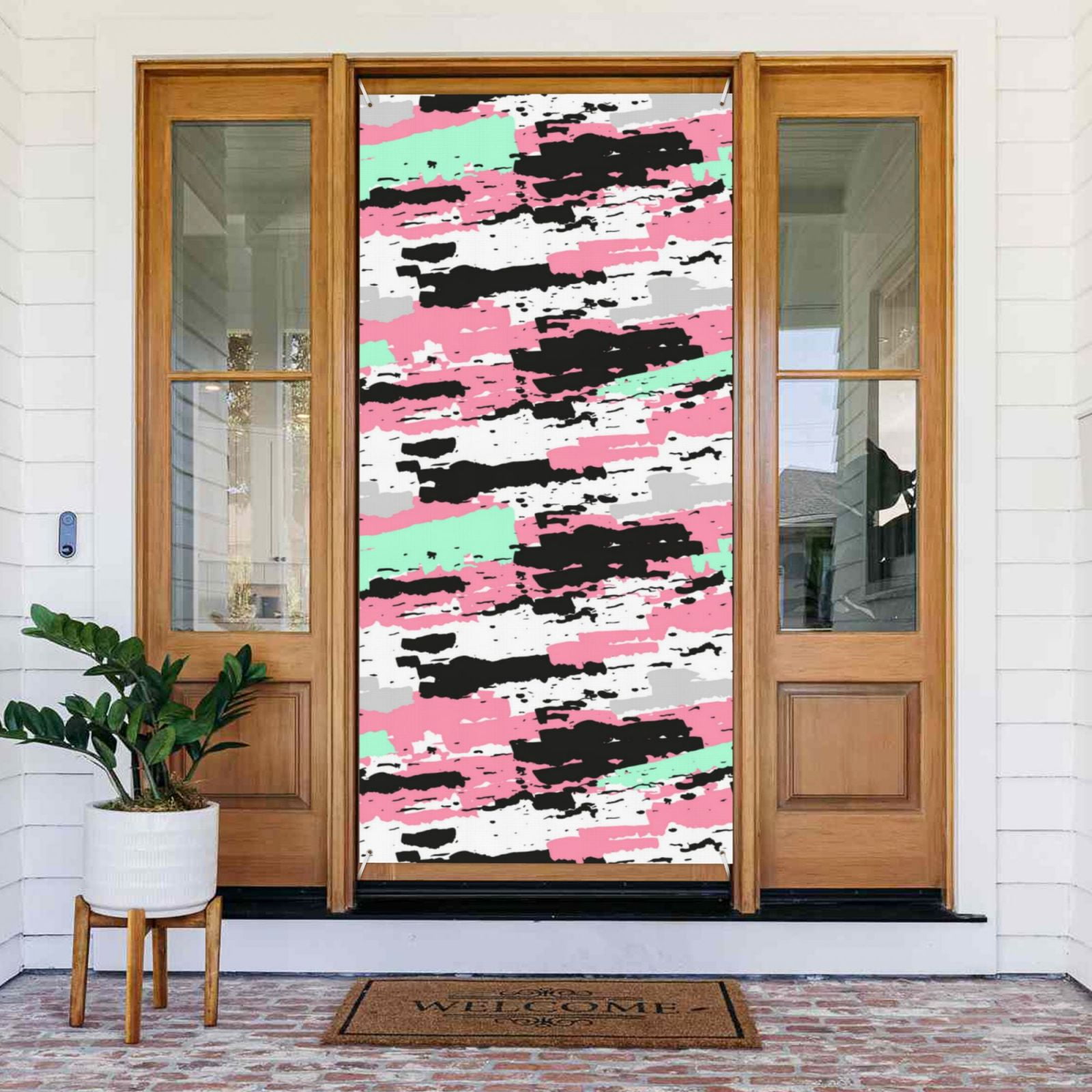 Door Covers Decorative - Digital Camouflage Door Banner Decorations for ...