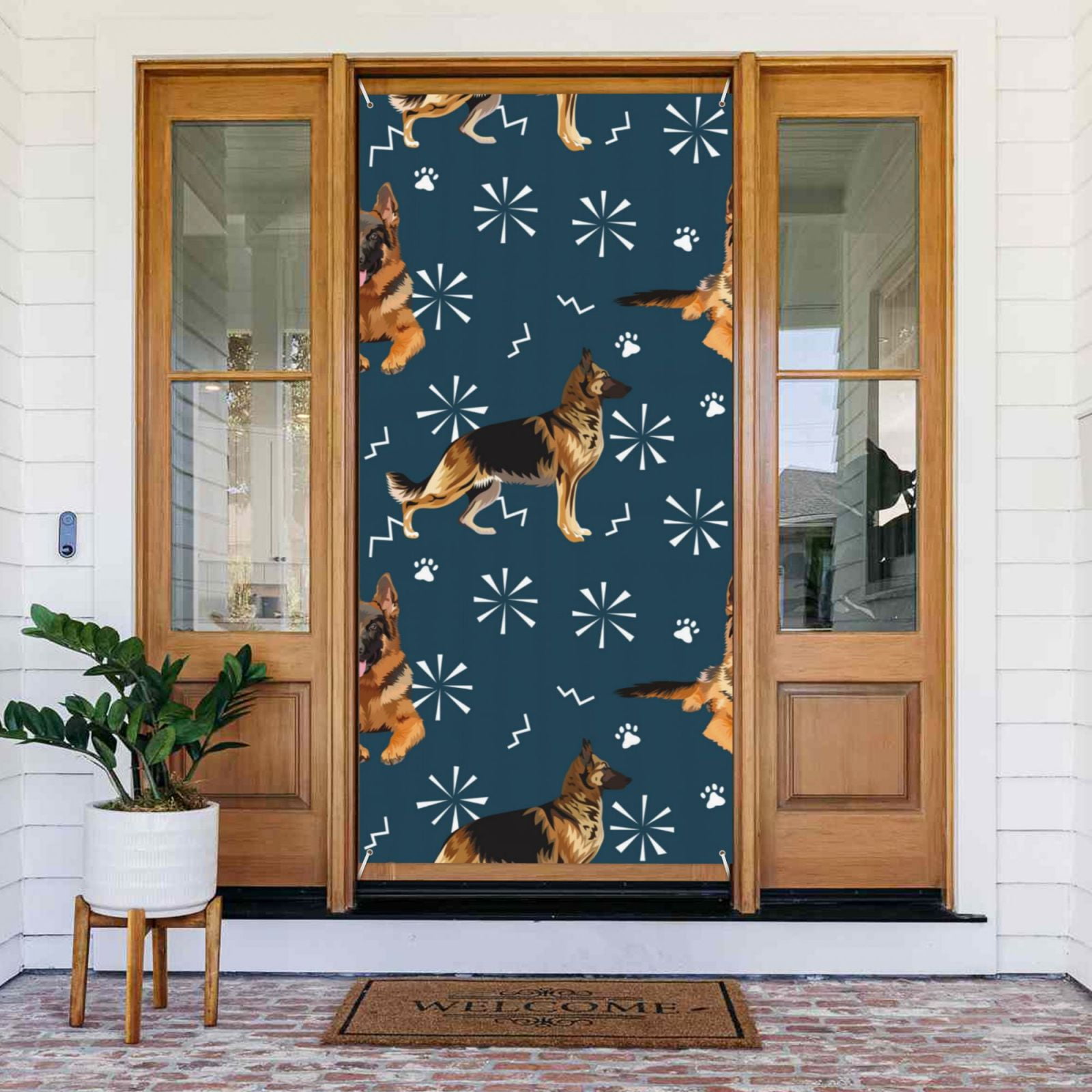 Door Covers Decorative, German Shepherd Dog No.1013 Cute Door Banner ...