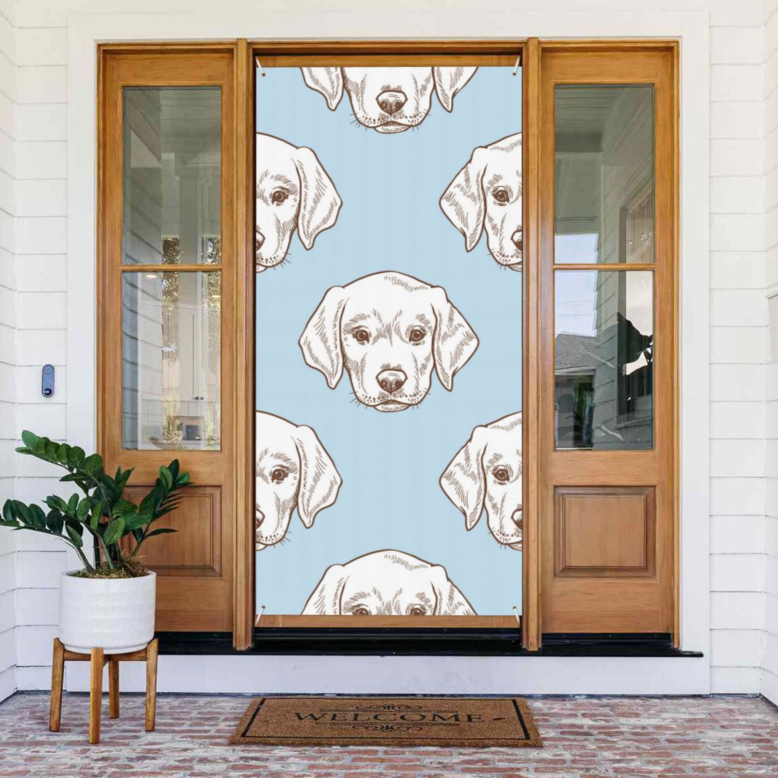 Door Covers Decorative, Labrador Retriever Dog No.1012 Cute Door Banner ...