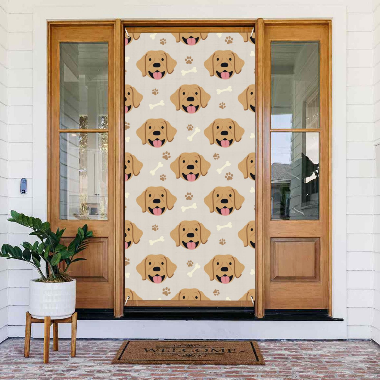 Door Covers Decorative, Labrador Retriever Dog No.1017 Cute Door Banner ...