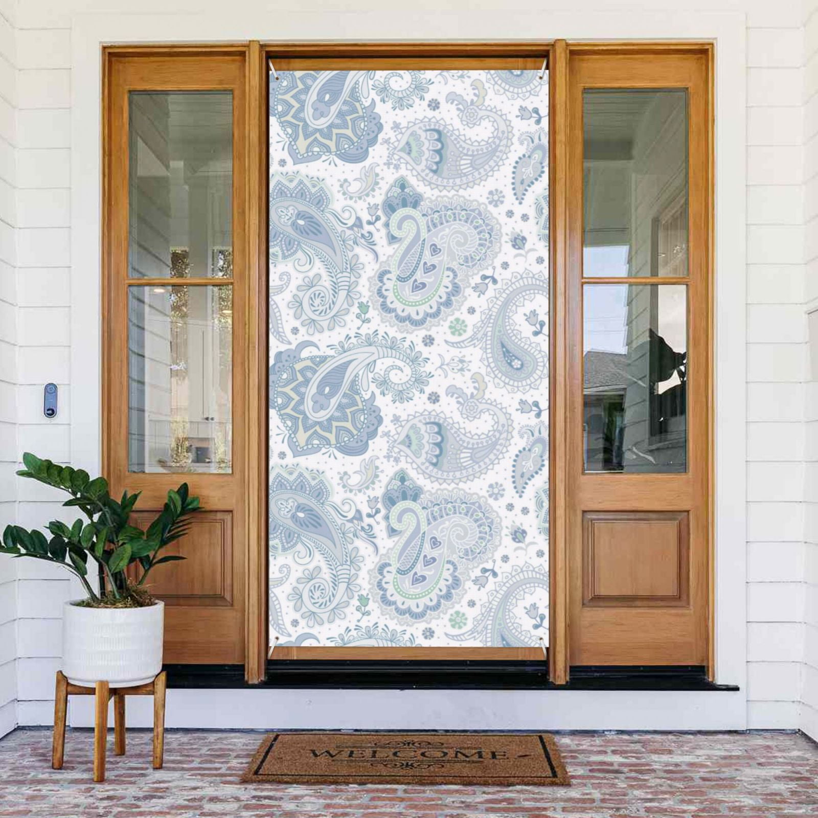 Door Covers Decorative - Paisley Pattern No.9024 Door Banner Decorations for Indoor Outdoor ...