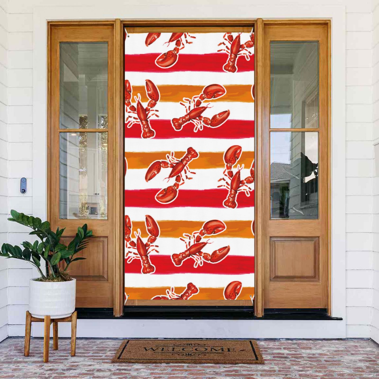 Door Covers Decorative - Red Lobster Door Banner Decorations for Indoor ...