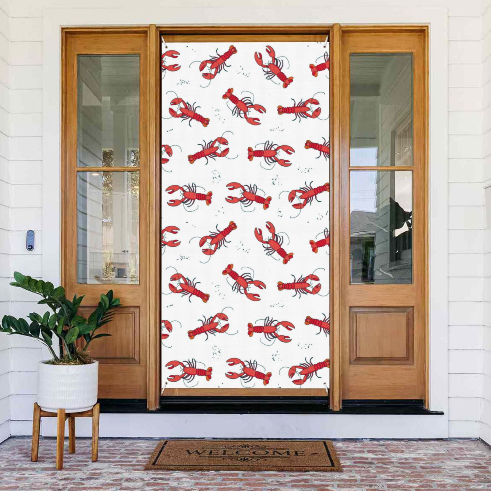 Door Covers Decorative - Shrimp No.9057 Door Banner Decorations for ...