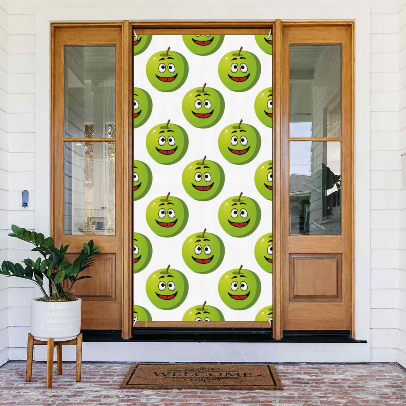 Door Covers Decorative - happy fruit Door Banner Decorations for Indoor ...