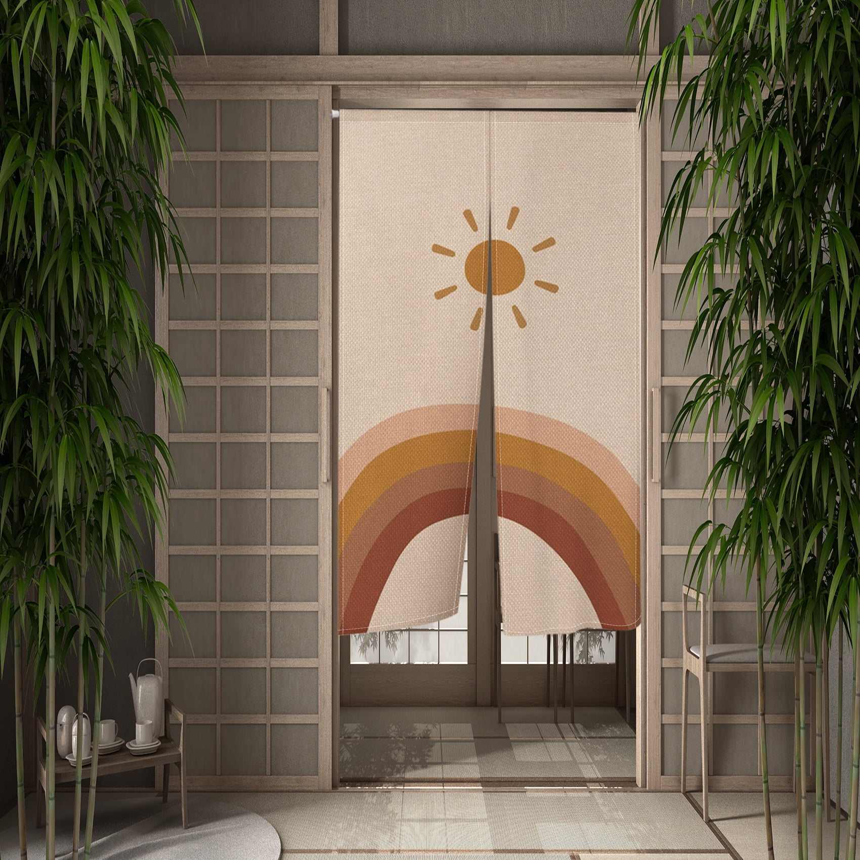 Door Curtain Boho Kitchen Japanese Doorway Curtain for Boy Bedroom ...