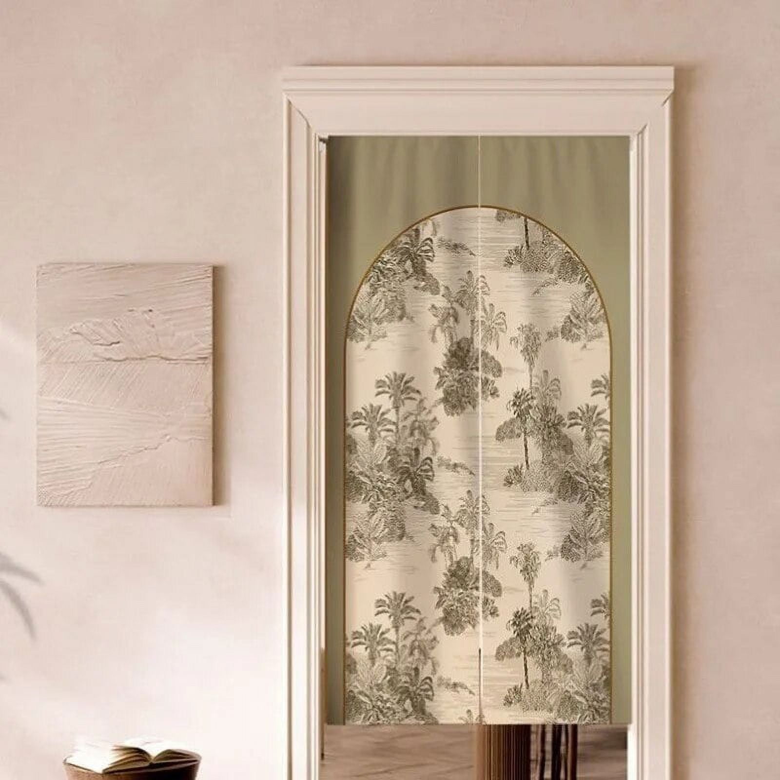 Door Curtain Lily Partition Vintage Boho Window Bedroom Kitchen ...