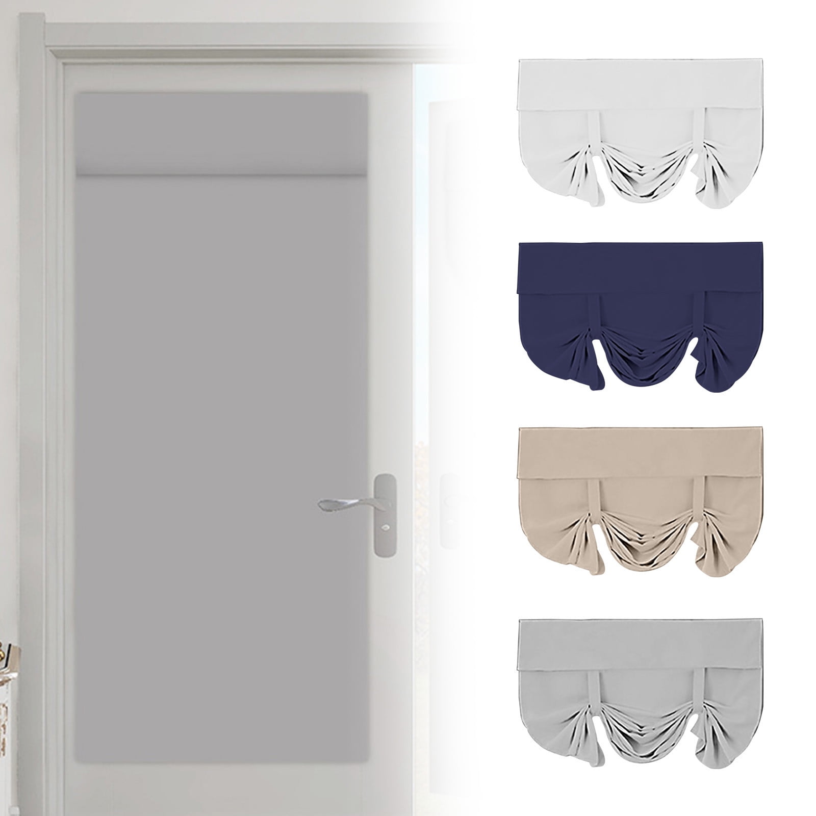 Door Curtains, Thermal Insulated Privacy, Sidelight Curtains, Sticky ...