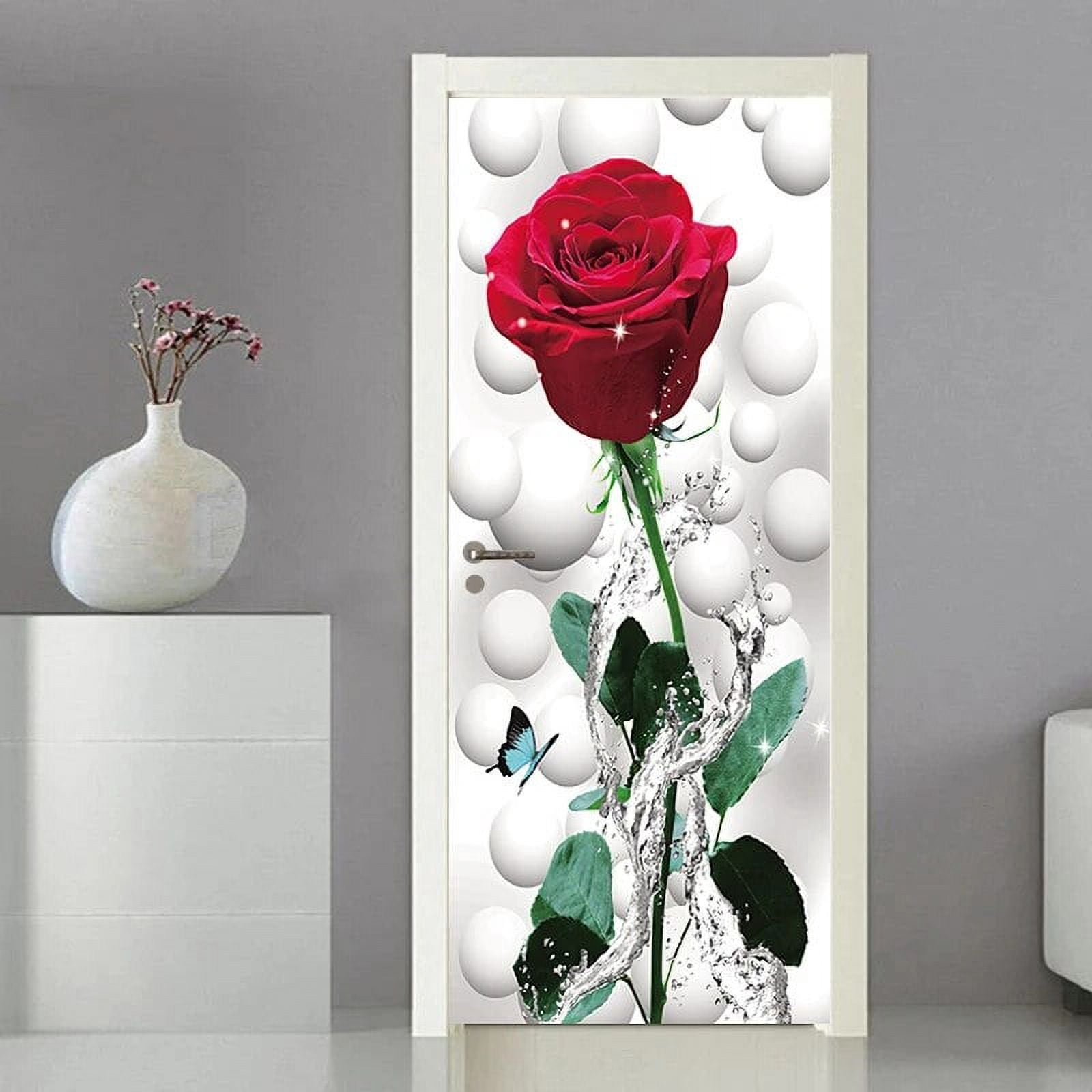 Door Decal wallpaper Home entrance Decoration Entrance decoration Self ...