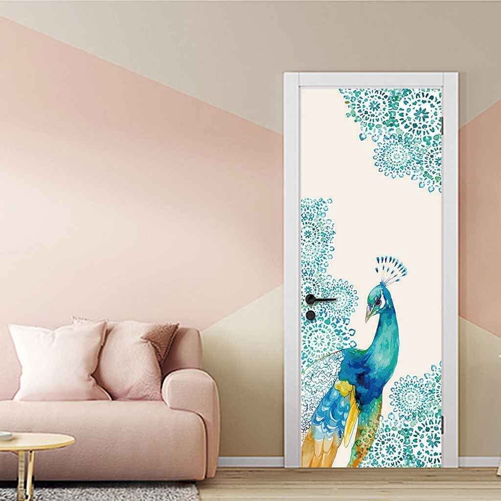 Door Decals Beautiful bird door decals Gorgeous animal flower mural ...