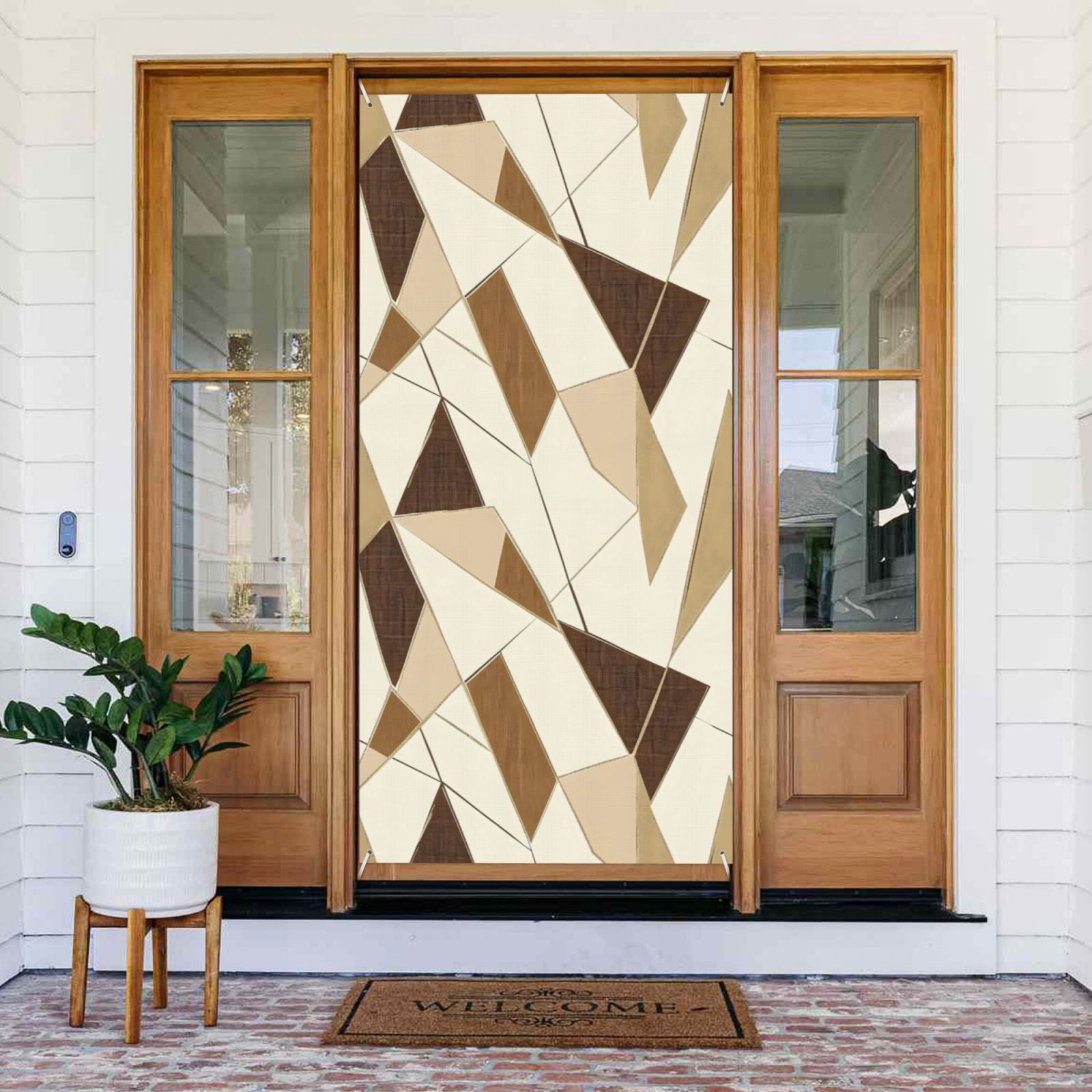 Door Decoration Banner 72.8×35.4in Strong And Durable Use Safe Folding ...