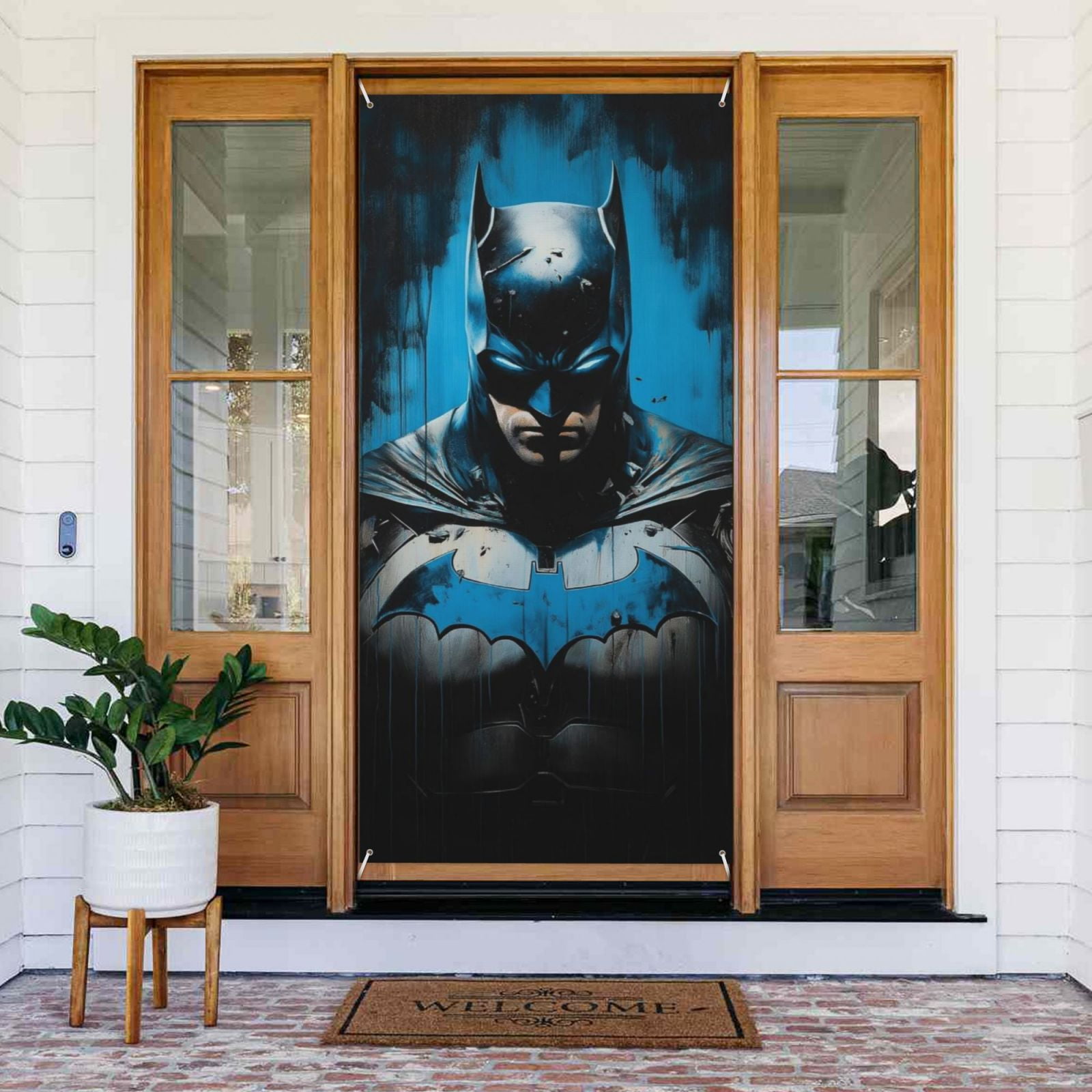 Door Decorations Banner Batman Door Cover for Porch Party Indoor ...