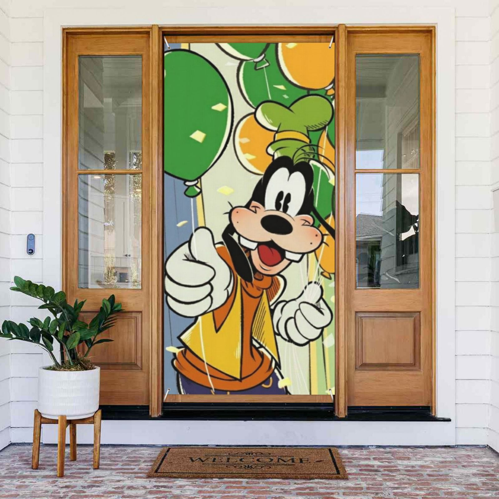 Door Decorations Banner Goofy Door Cover for Porch Party Indoor/Outdoor ...