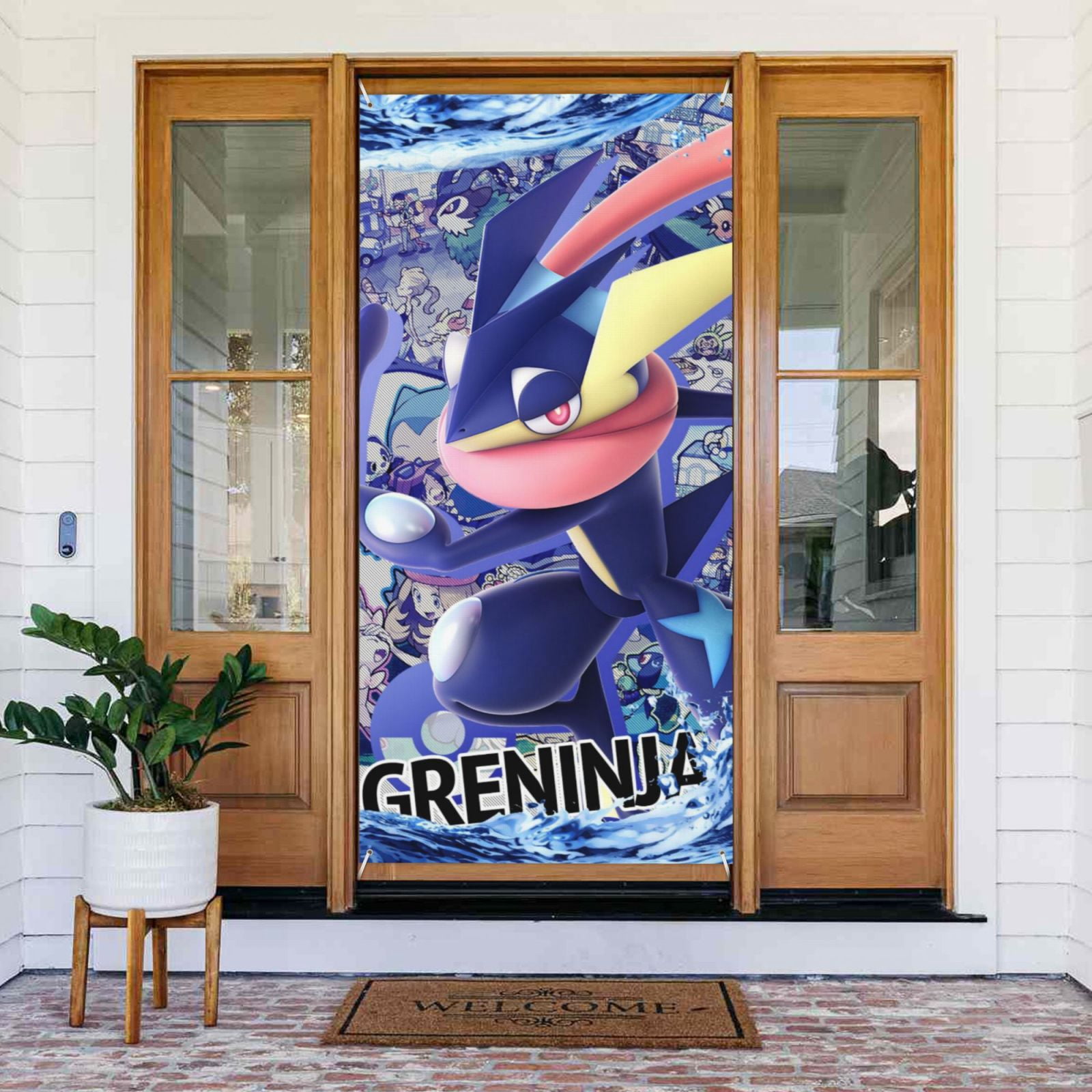 Door Decorations Banner Greninja Door Cover for Porch Party Indoor ...