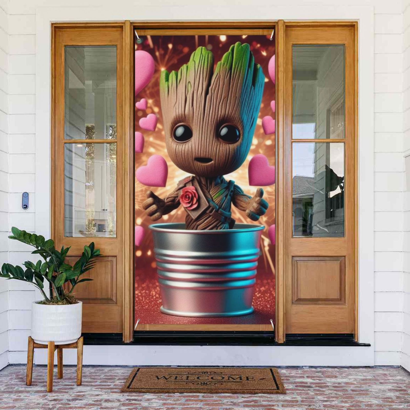 Door Decorations Banner Groot Door Cover for Porch Party Indoor/Outdoor ...