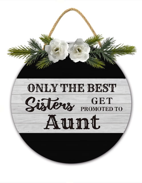 Door Decorations Hanging Wreath for Front Door Aunt Signs Gift ...