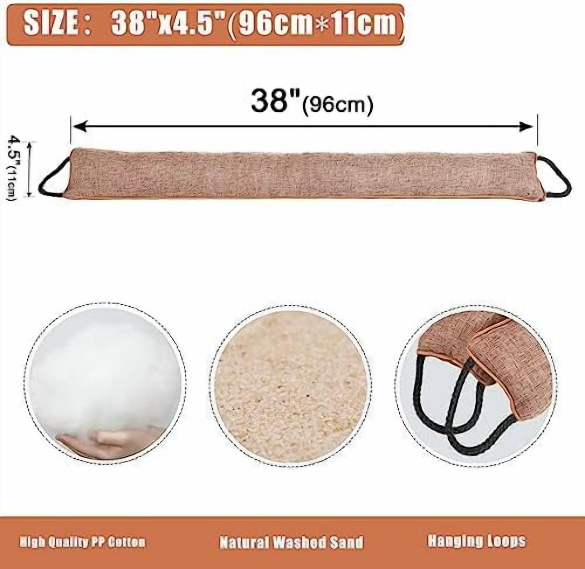 Under Door Draft Stopper 38 inch Wind Stopper for Door & Window ...