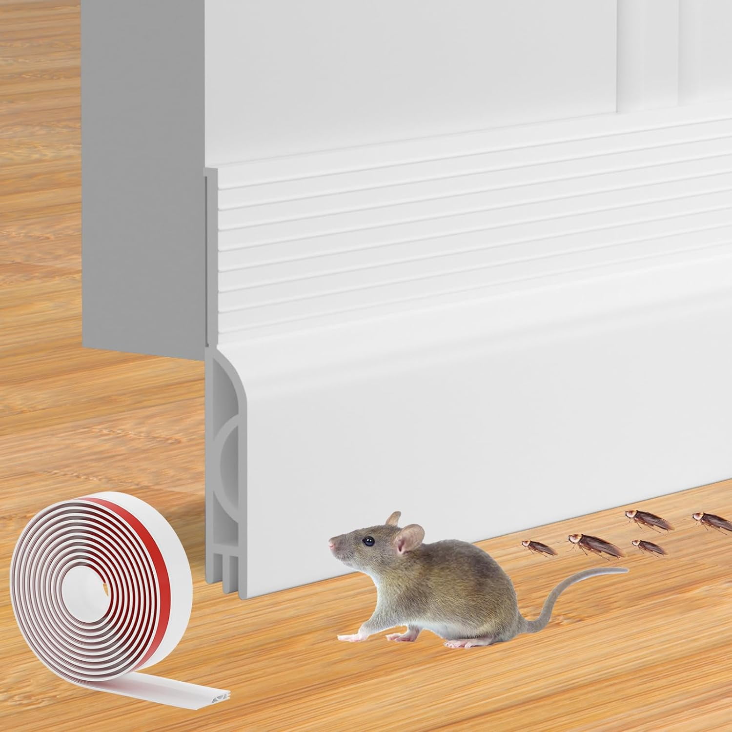 Door Draft Stopper for Bottom of Door, Adjustable Weather Stripping ...