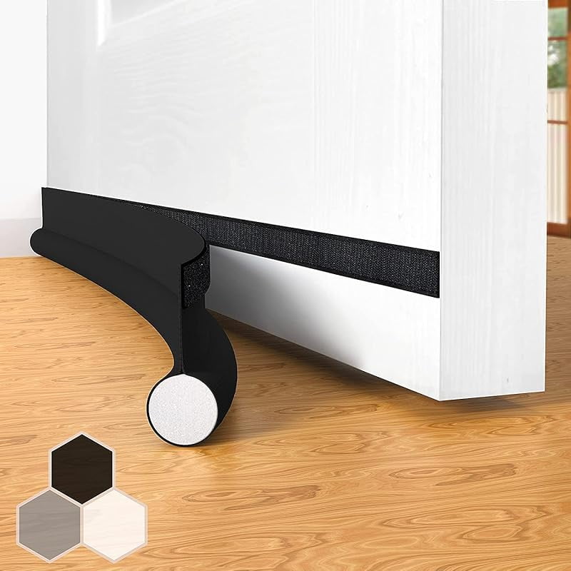 Door Draft Stopper Bottom One Sided Door Draft Blockers，37" Cutable ...