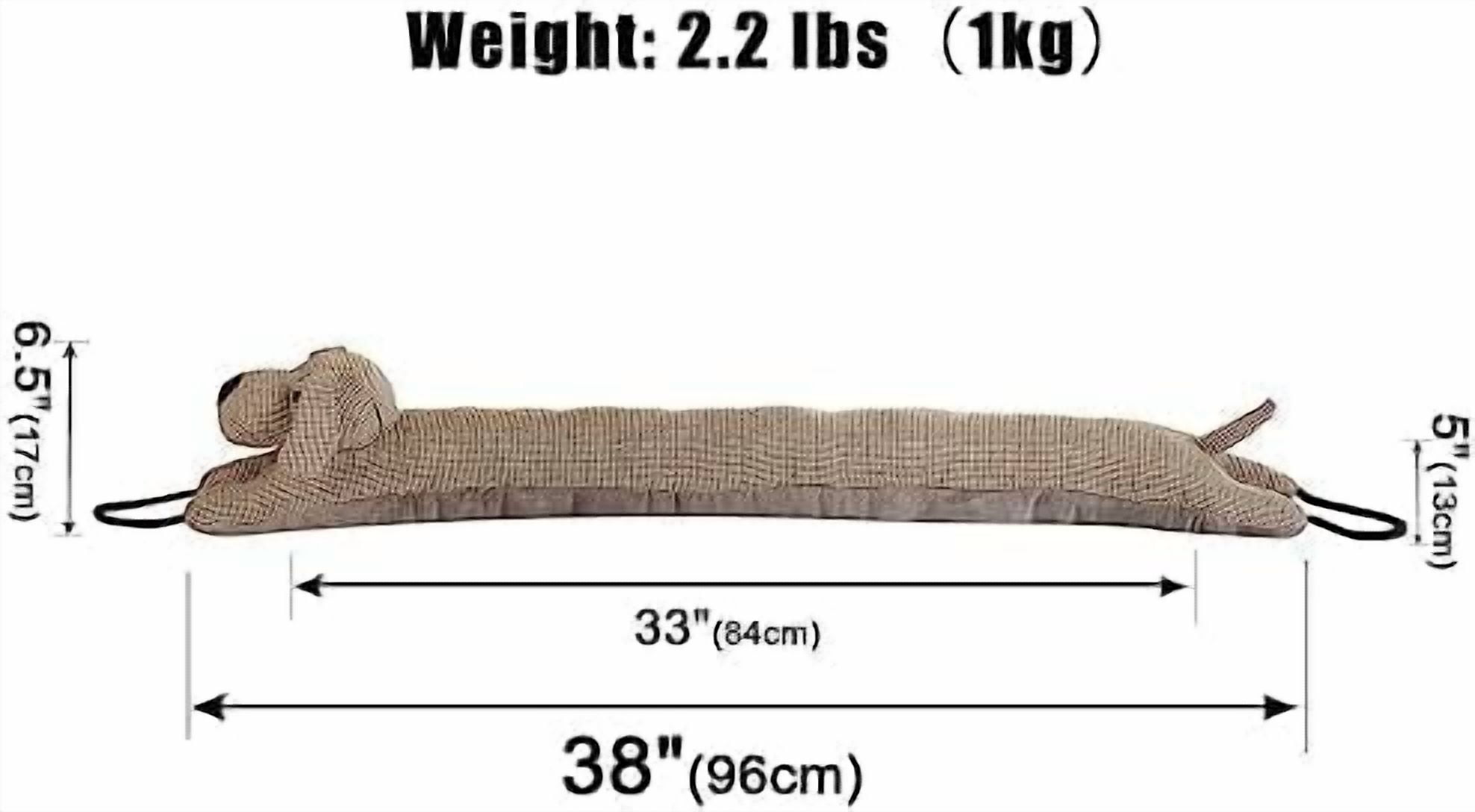 Under Door Draft Stopper Decorative Wind Stopper 38 inch for Door ...